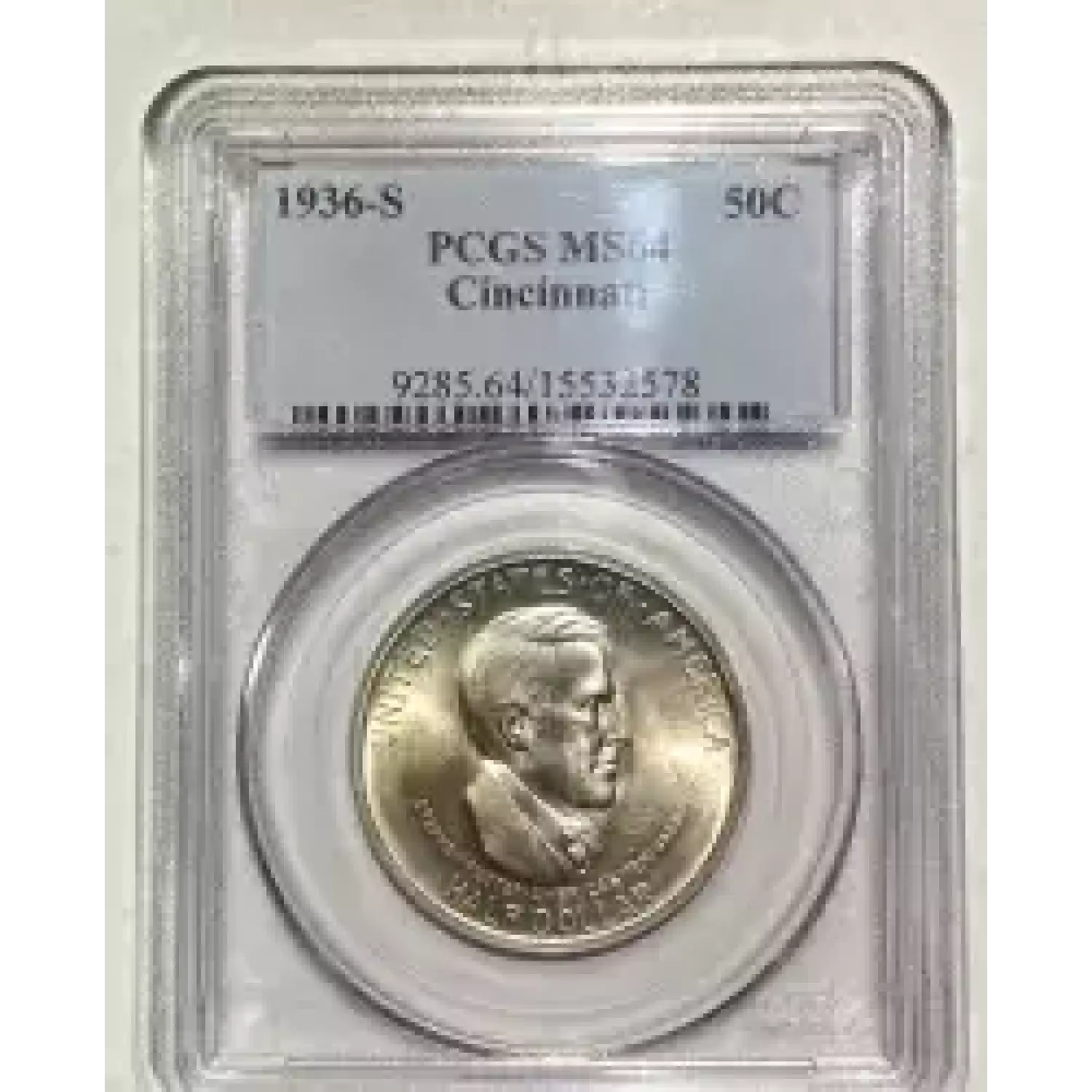 1936-S Cincinnati Commemorative PCGS MS-64 Cincinnati - Bob Paul Rare Coins