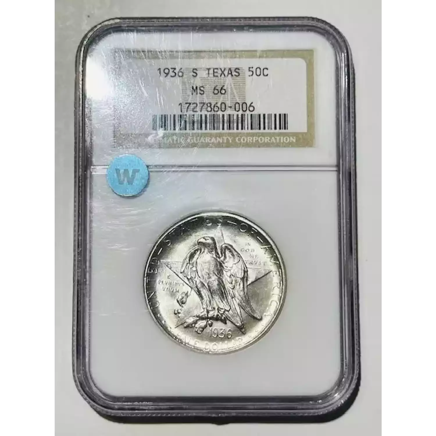 1936-S Classic Commemorative Texas Independence Centennial NGC MS-66 ...