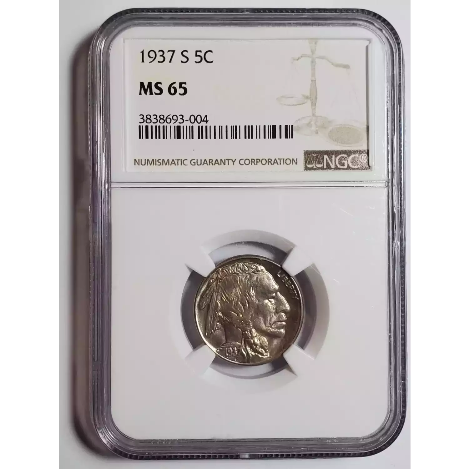 1937-S Buffalo Nickel NGC MS-65 - Bob Paul Rare Coins
