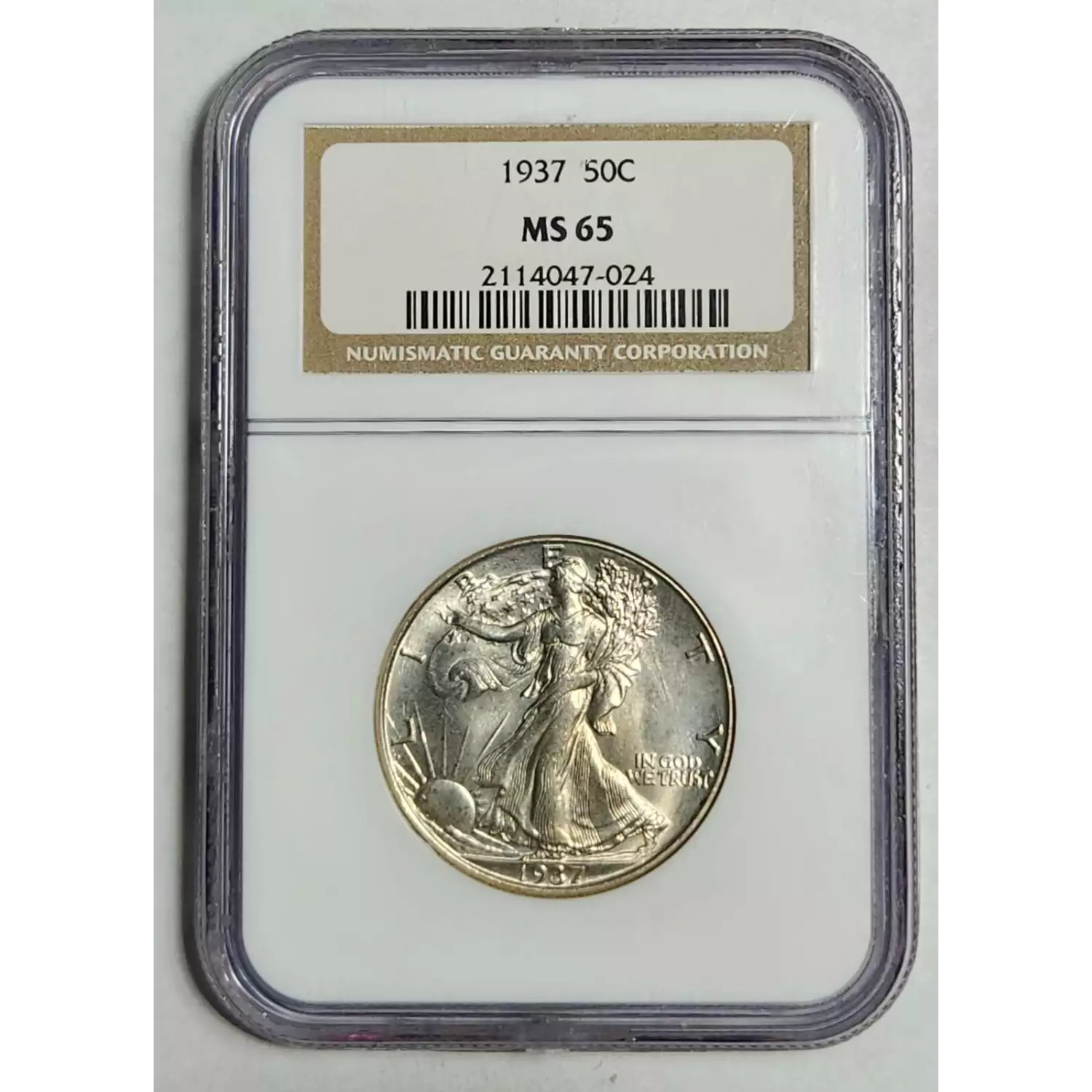 1937 Walking Liberty Half Dollar NGC MS-65 - Bob Paul Rare Coins