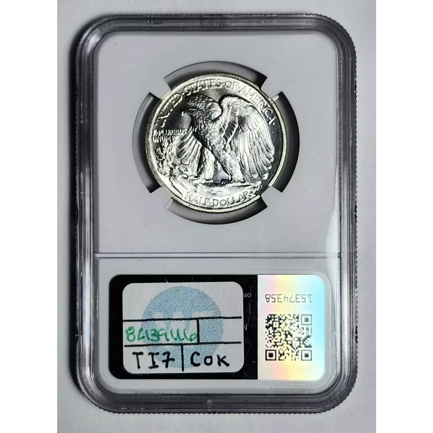 1937 Walking Liberty Half Dollar NGC MS-66 Sight White - Bob Paul Rare Coins