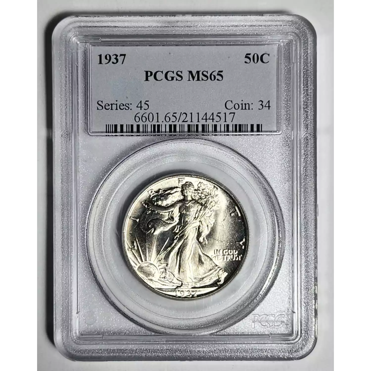 1937 Walking Liberty Half Dollar PCGS MS-65 - Bob Paul Rare Coins