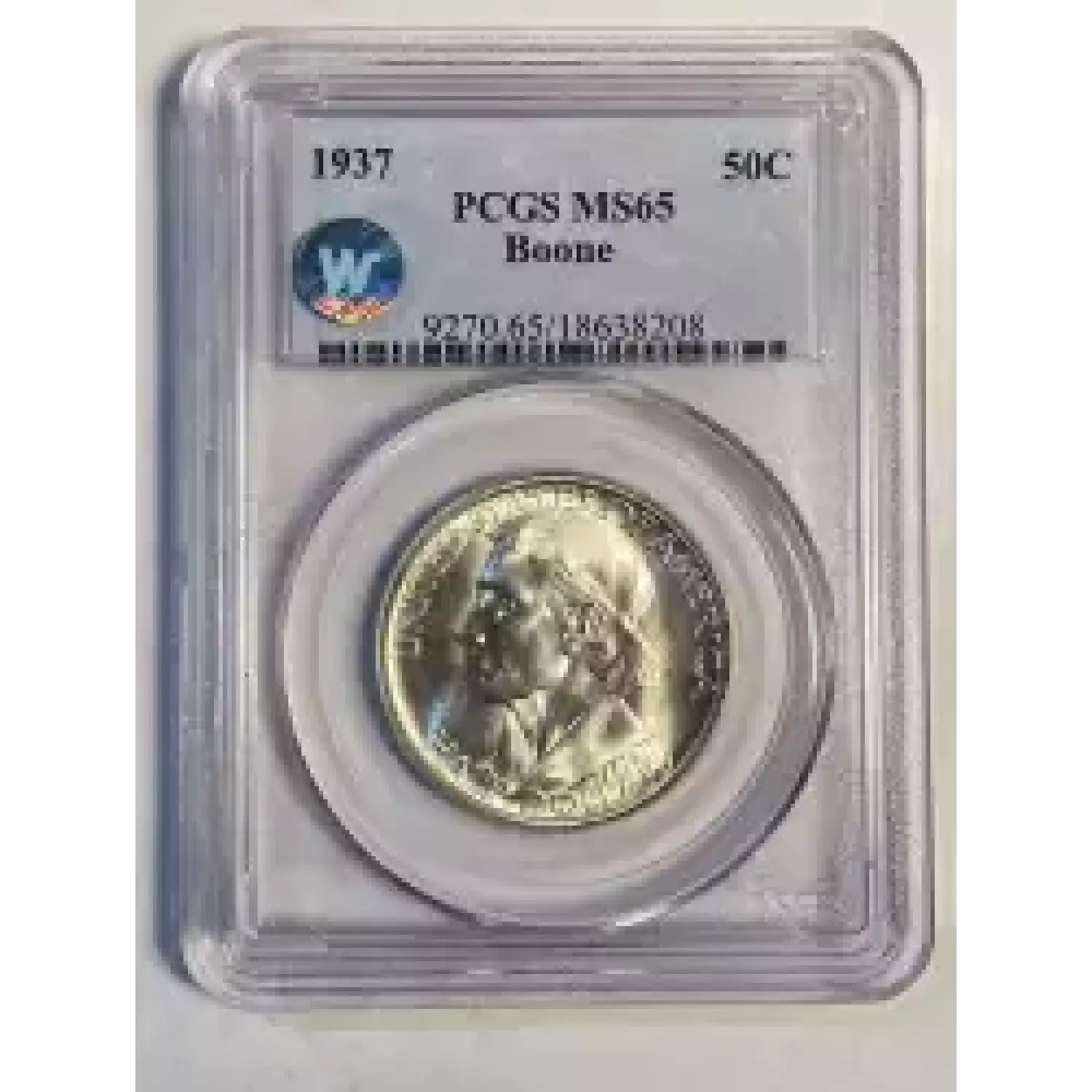 1937 Classic Commemorative Daniel Boone Bicentennial PCGS MS-65 Boone Sight White - Bob Paul ...