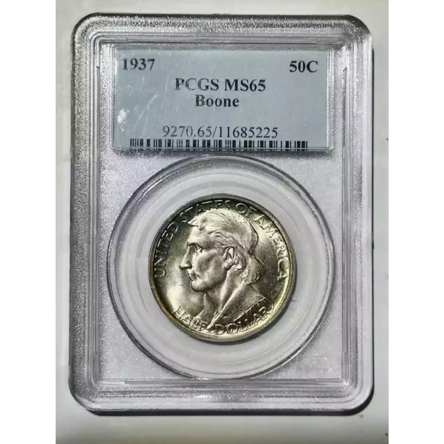 1937 Classic Commemorative Daniel Boone Bicentennial PCGS MS-65 Boone- Lots of Luster! - Bob ...