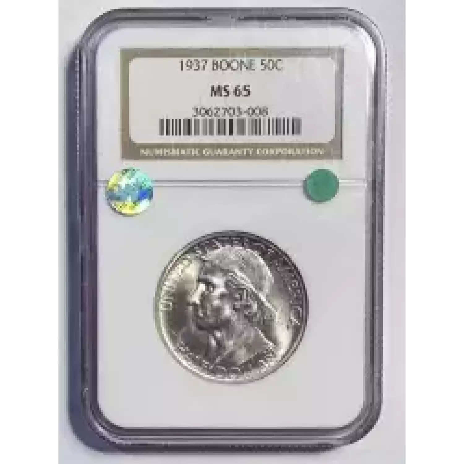 1937 Classic Commemorative Daniel Boone Bicentennial NGC MS-65 BOONE Sight White - Bob Paul Rare ...