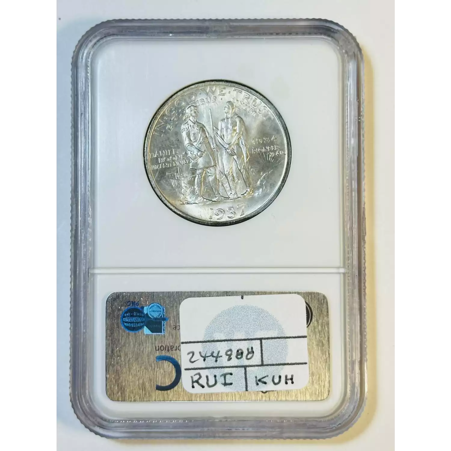 1937-S NGC MS-66 BOONE Classic Commemorative Daniel Boone Bicentennial ...
