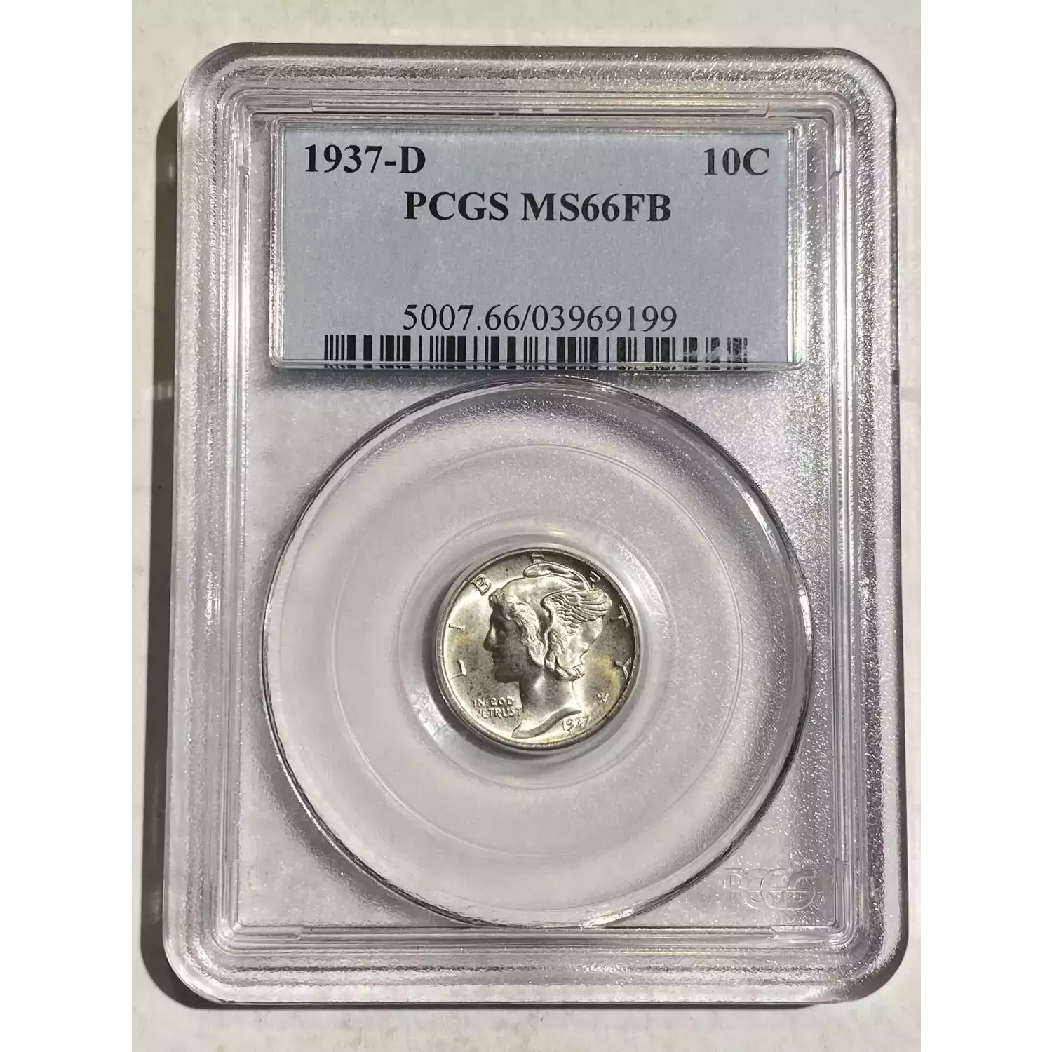 1937-D Mercury Dime PCGS MS-66 FB - Bob Paul Rare Coins