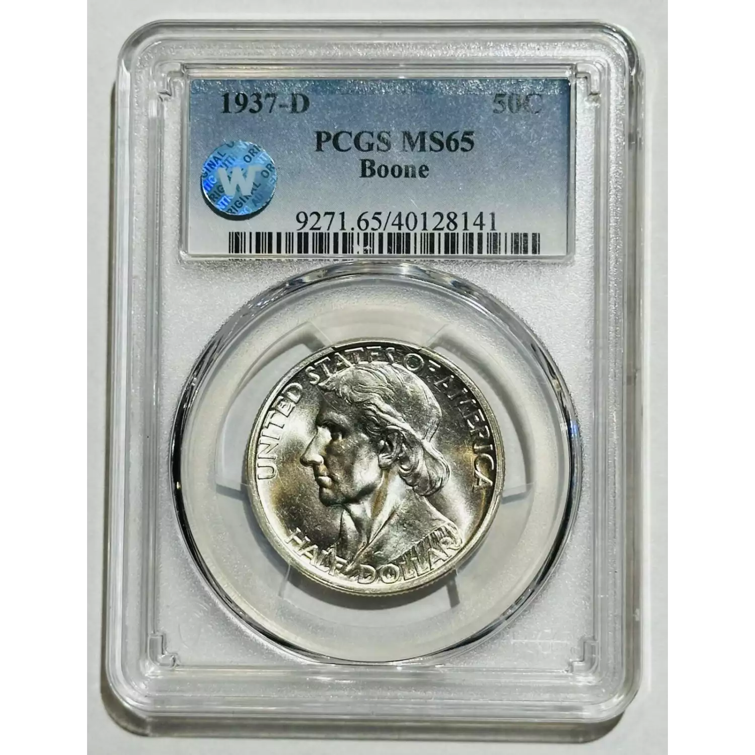 1937-D Classic Commemorative Daniel Boone Bicentennial PCGS MS-65 Boone Sight White - Bob Paul ...