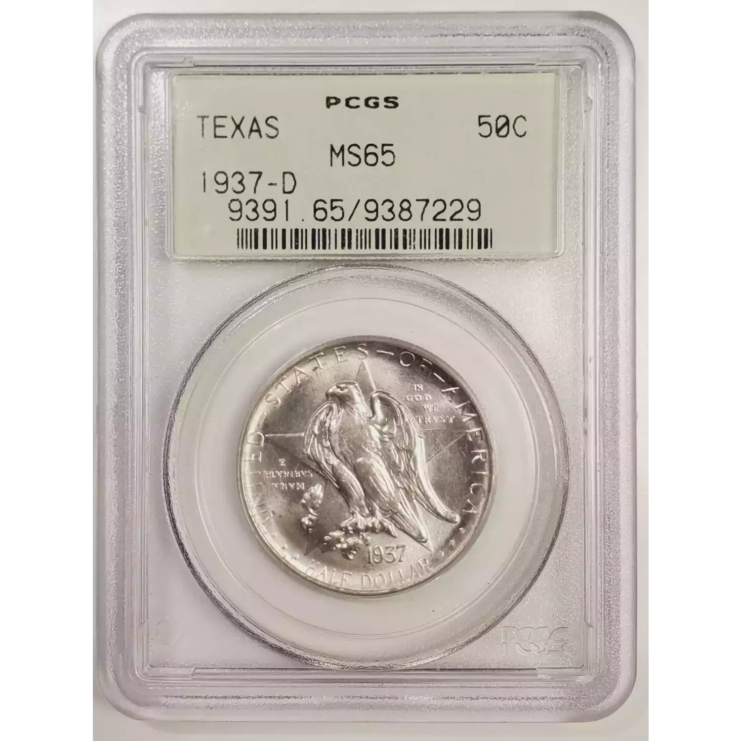1937-D Classic Commemorative Texas Independence Centennial PCGS MS-65 ...