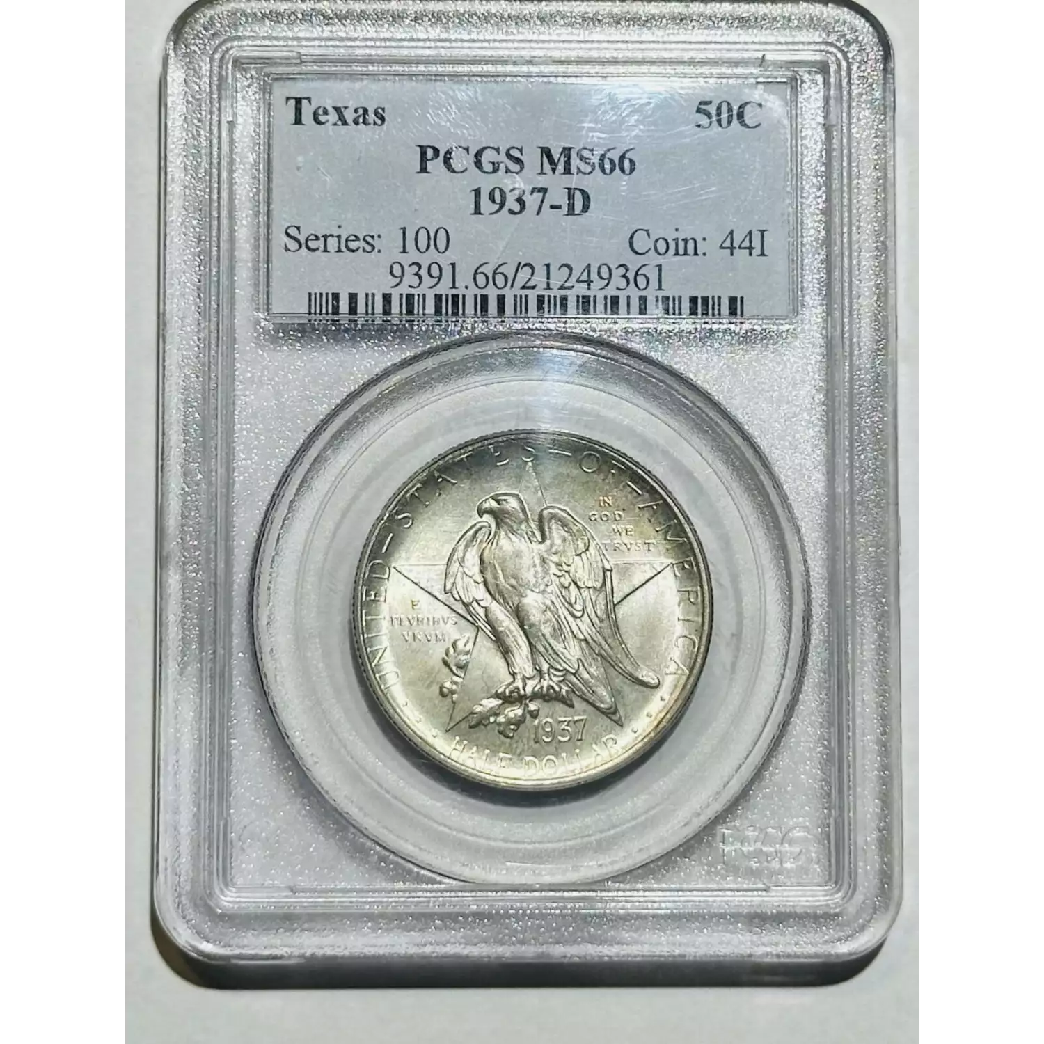 1937-D Classic Commemorative Texas Independence Centennial PCGS MS-66 ...