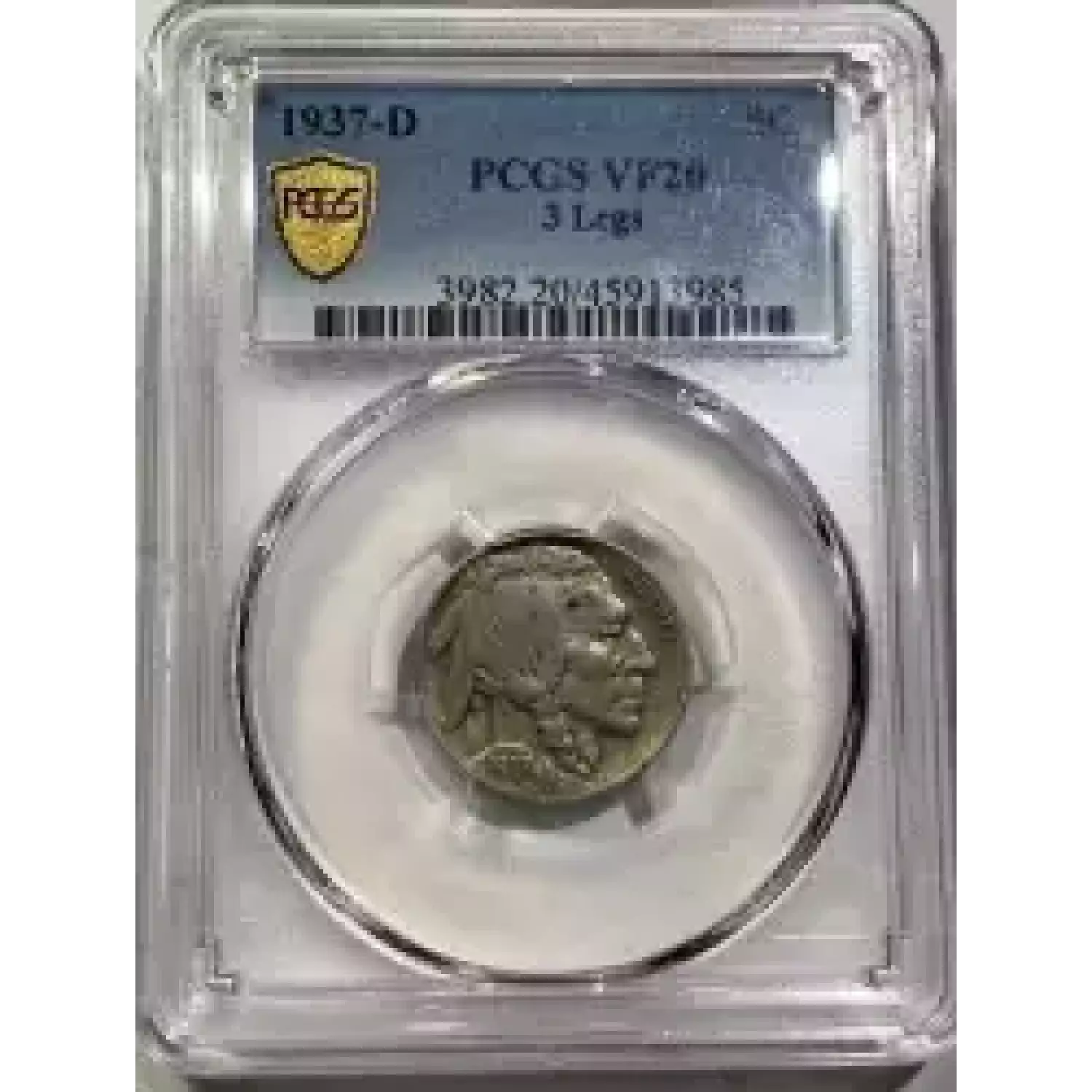 1937-D 3 Legs PCGS VF-20 - Bob Paul Rare Coins