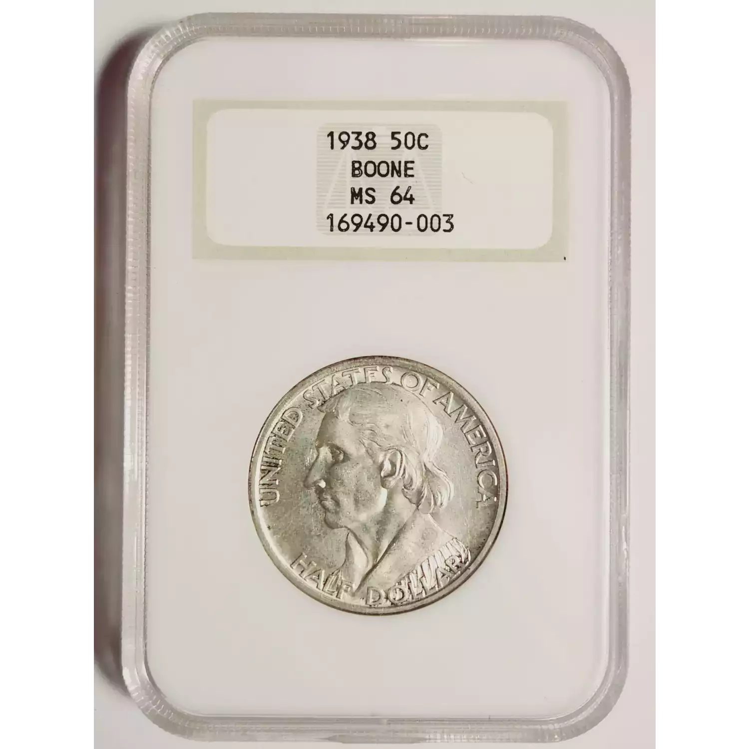 1938 Classic Commemorative Daniel Boone Bicentennial NGC MS-64 BOONE ...