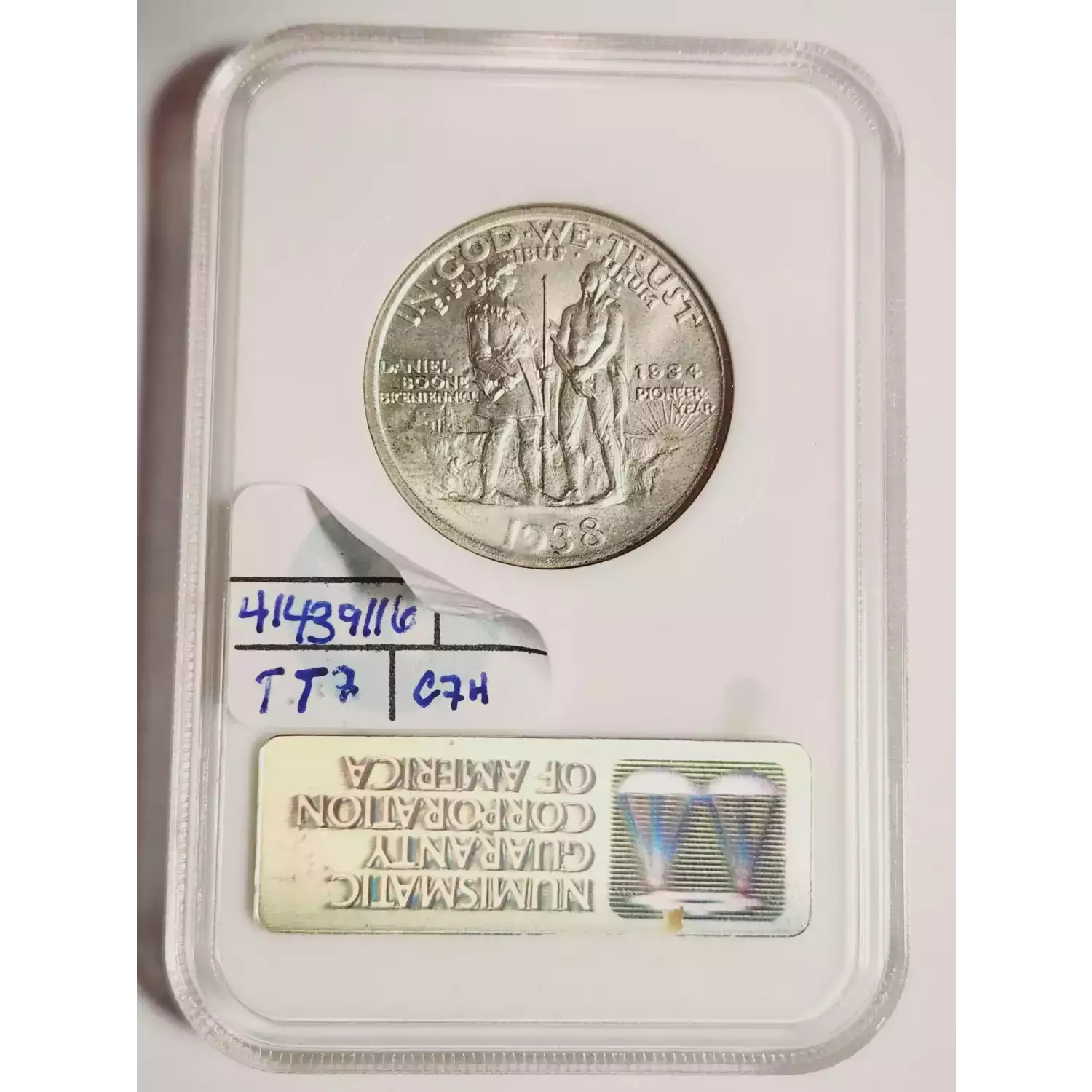 1938 Classic Commemorative Daniel Boone Bicentennial NGC MS-64 BOONE ...