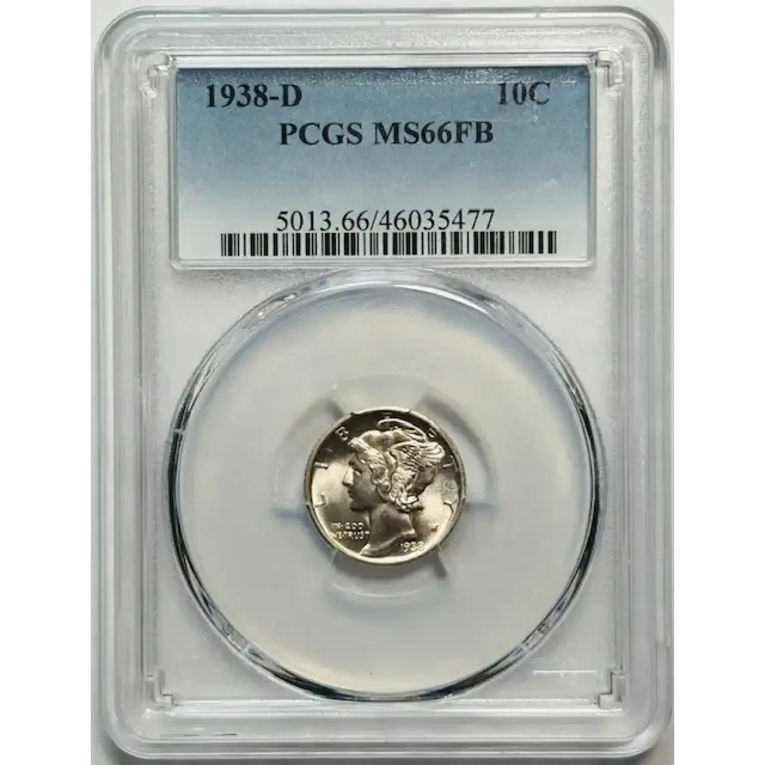 1938-D Mercury Dime PCGS MS-66 FB - Bob Paul Rare Coins