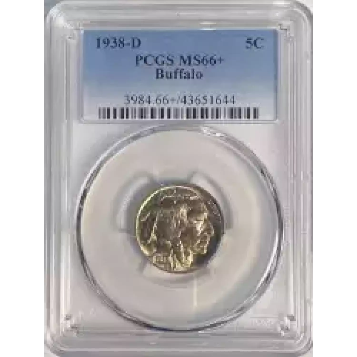 1938-D Buffalo Nickel PCGS MS-66+ Buffalo - Bob Paul Rare Coins