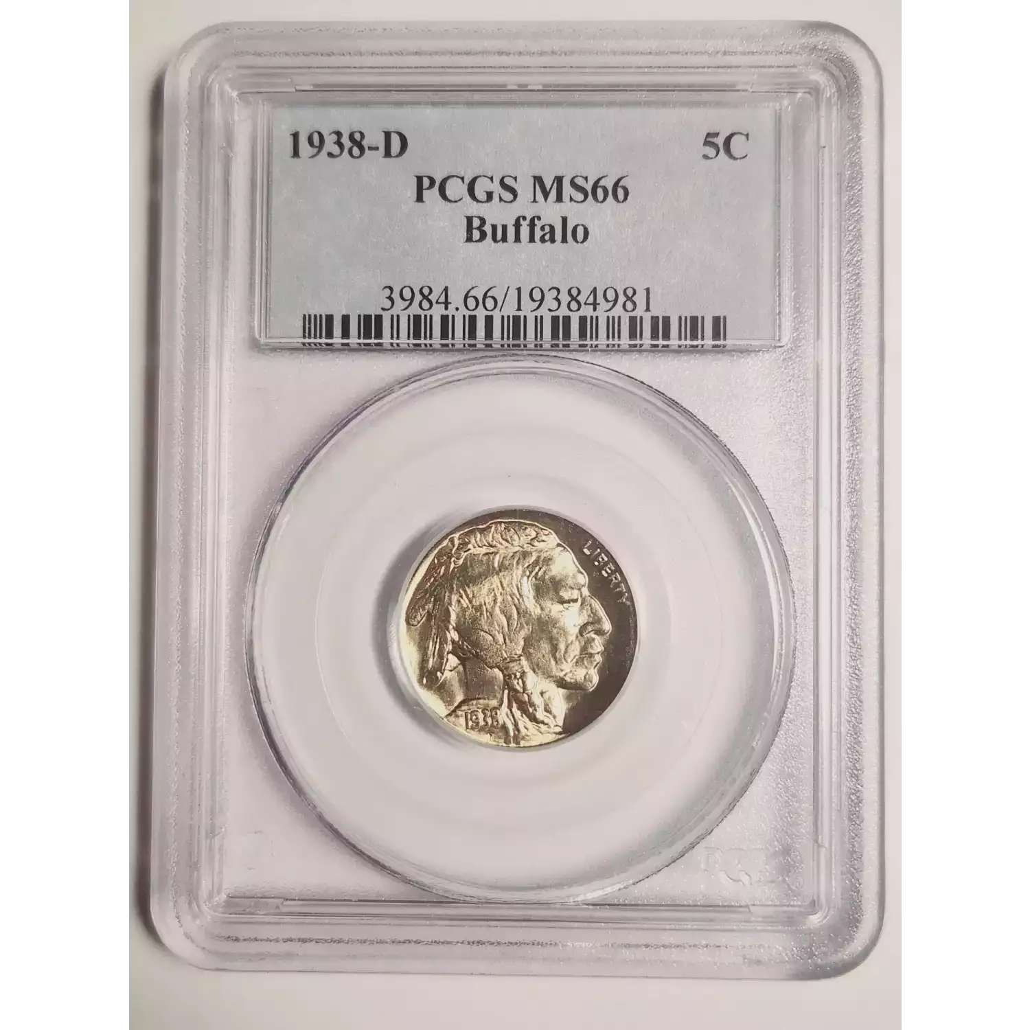 1938-D Buffalo Nickel PCGS MS-66 Buffalo - Bob Paul Rare Coins