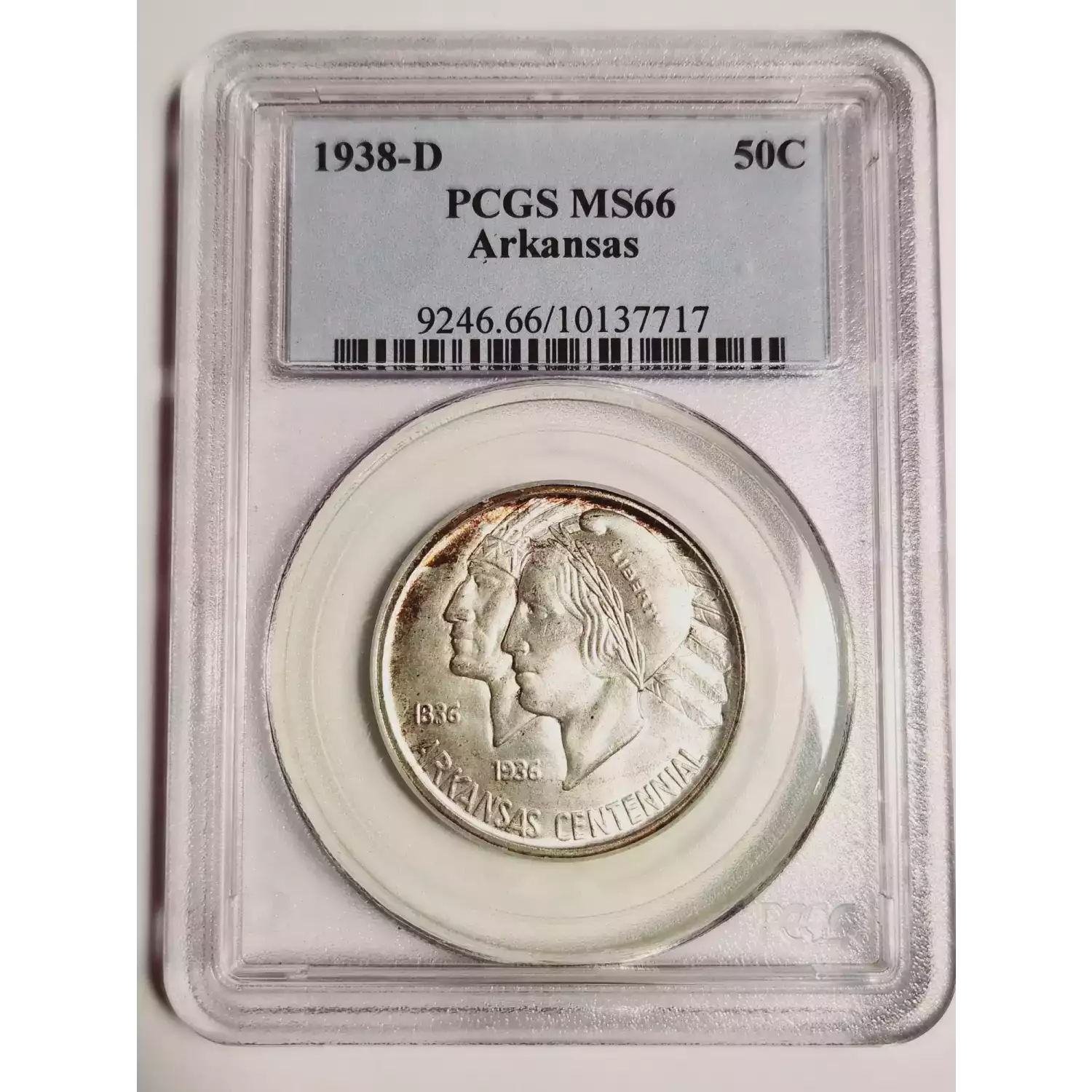 1938-D Arkansas PCGS MS-66 - Bob Paul Rare Coins