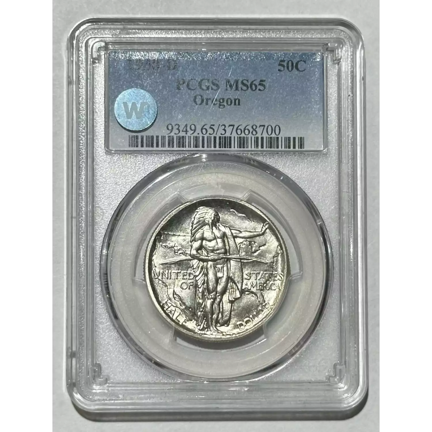 1938-D Classic Commemorative Oregon Trail Memorial PCGS MS-65 Oregon Sight White - Bob Paul Rare ...