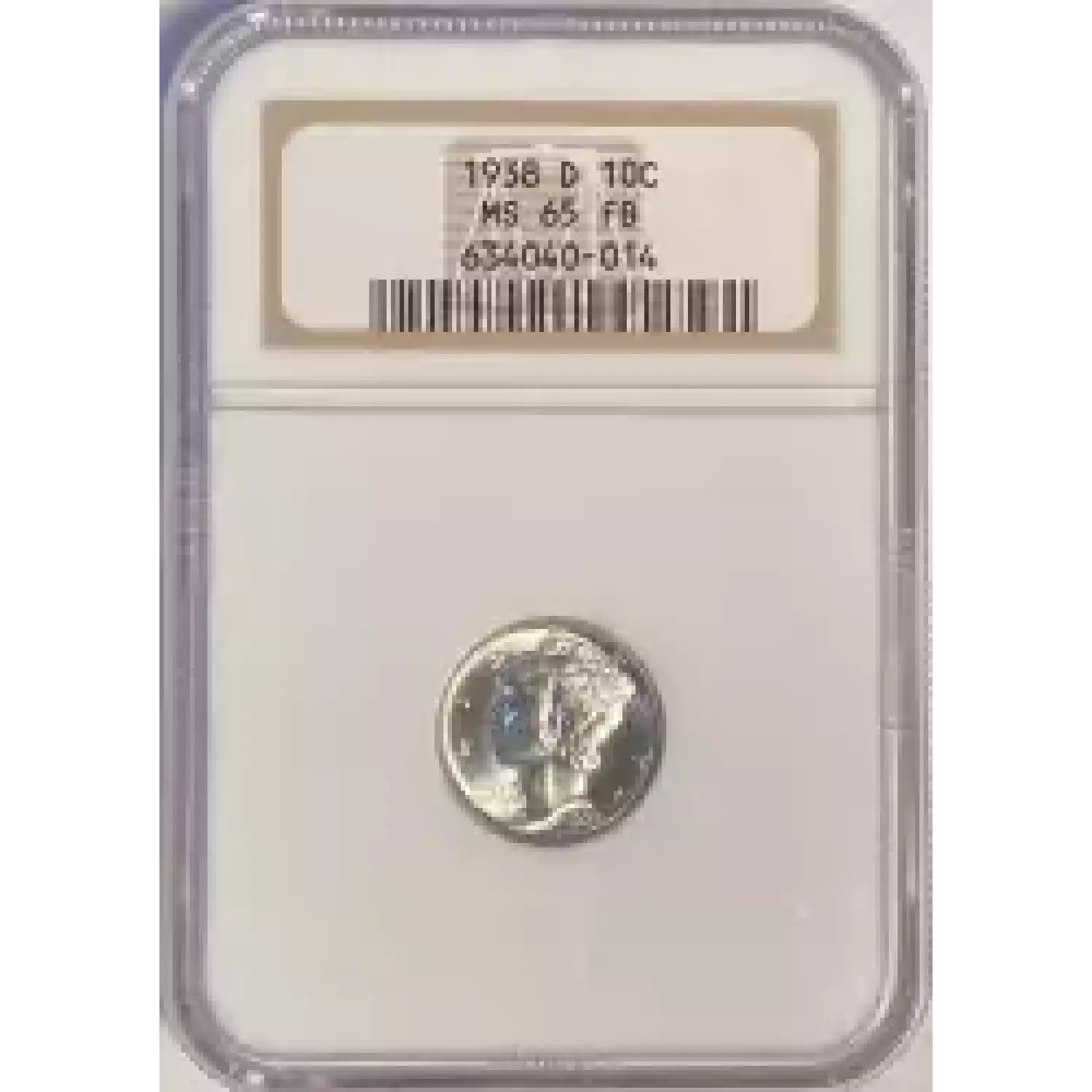 1938-D Mercury Dime NGC MS-65 FB - Bob Paul Rare Coins