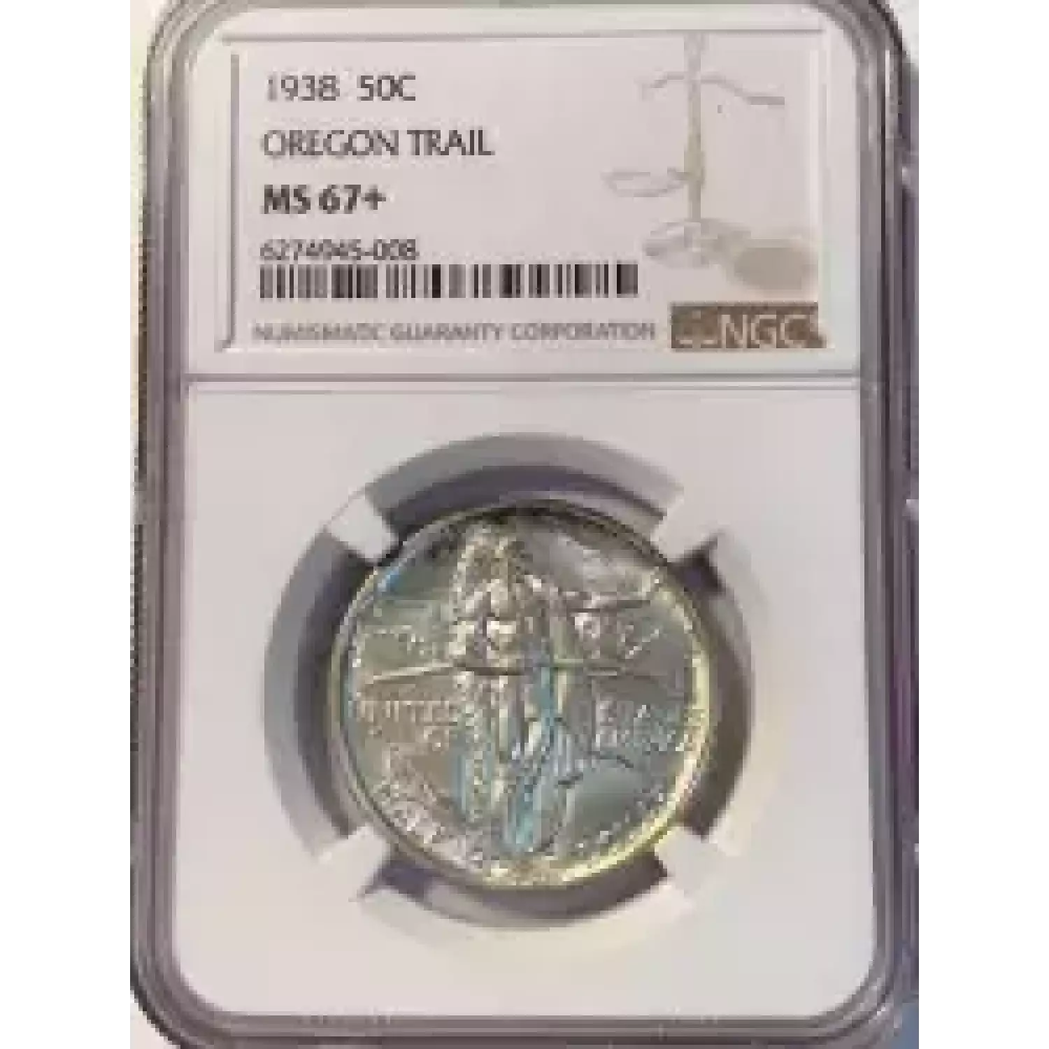 1938 OREGON TRAIL NGC MS-67+ - Bob Paul Rare Coins