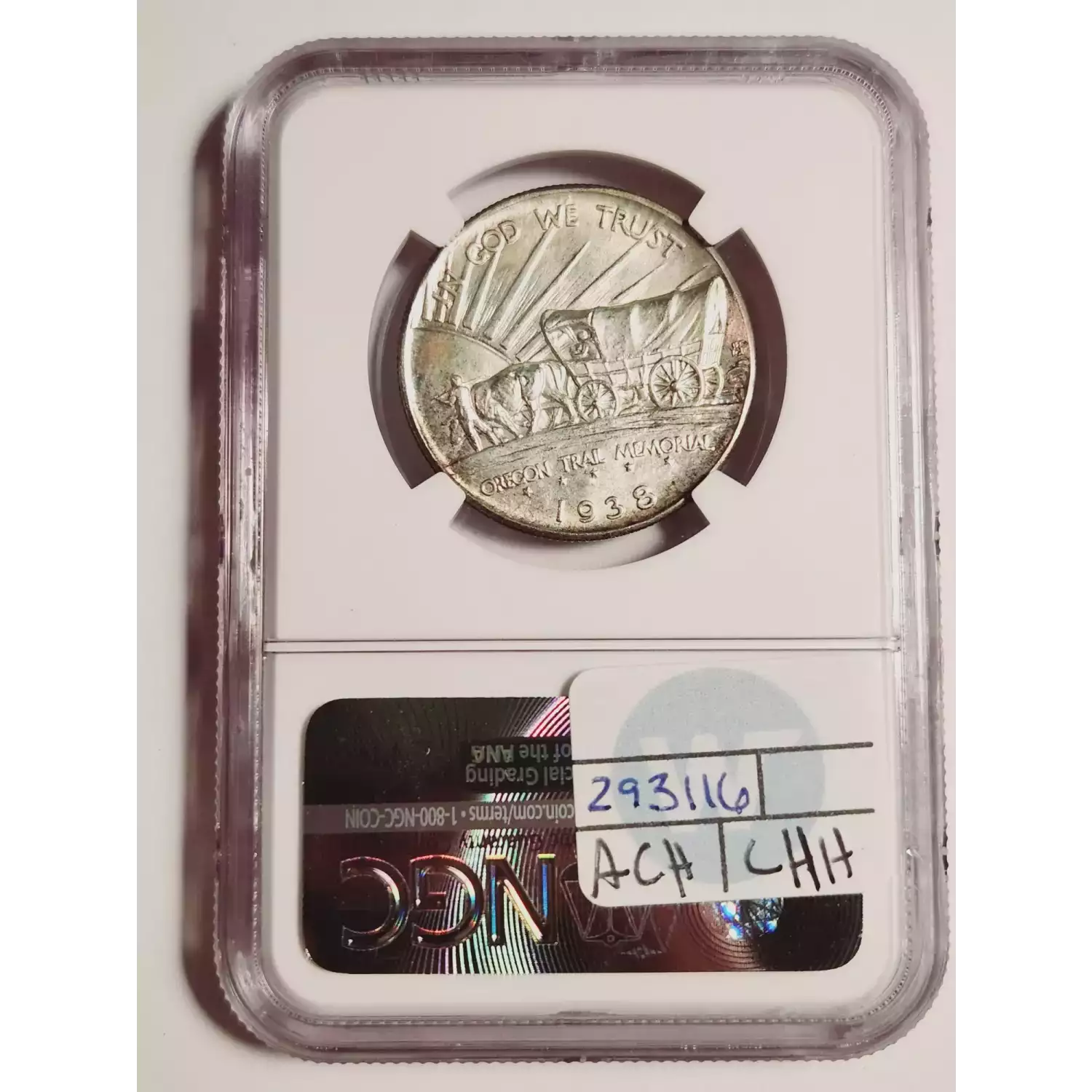 1938 Classic Commemorative Oregon Trail Memorial NGC MS-66 OREGON TRAIL CAC - Bob Paul Rare Coins