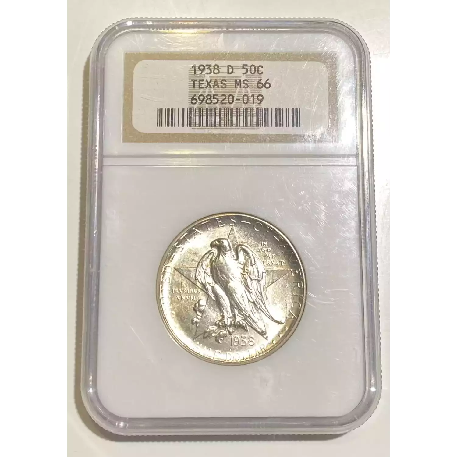 1938-D Classic Commemorative Texas Independence Centennial NGC MS-66 ...