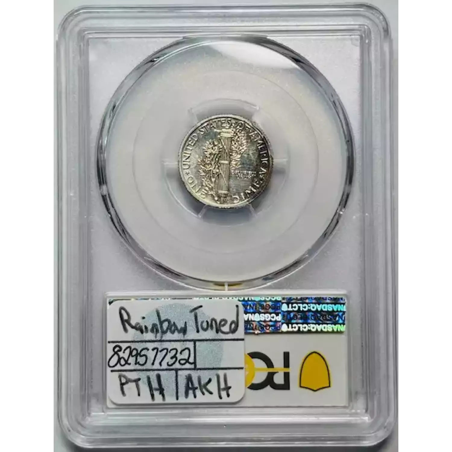 1939 Mercury Dime PCGS PR-64 Rainbow Toned! - Bob Paul Rare Coins