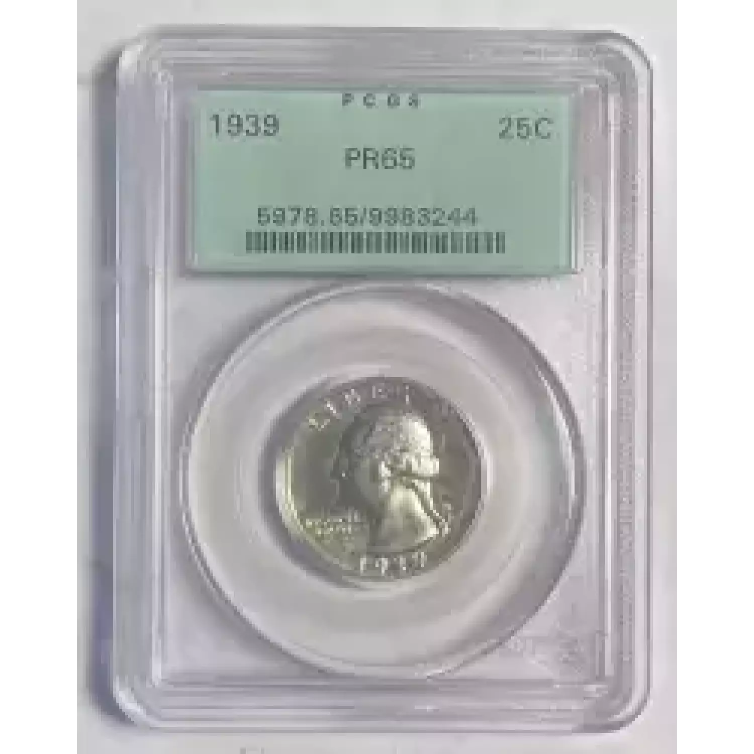 1939 Washington Quarter PCGS PR-65 - Bob Paul Rare Coins