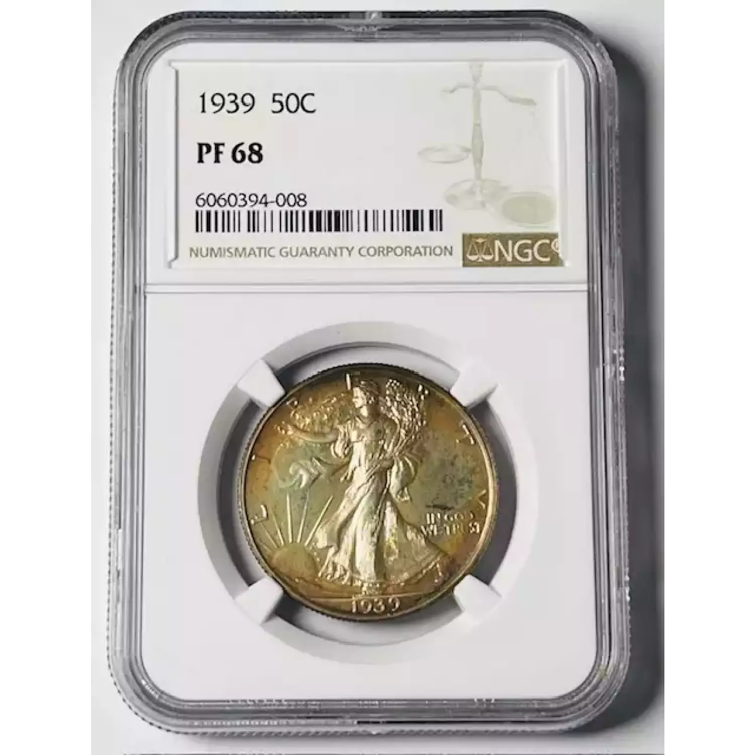 1939 Walking Liberty Half Dollar NGC PF-68 Original - Bob Paul Rare Coins