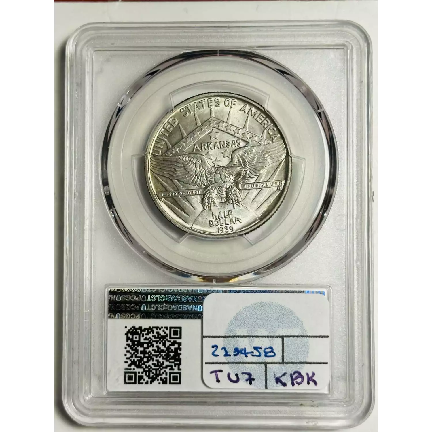 1939 Classic Commemorative Arkansas Centennial PCGS MS-65 Arkansas ...