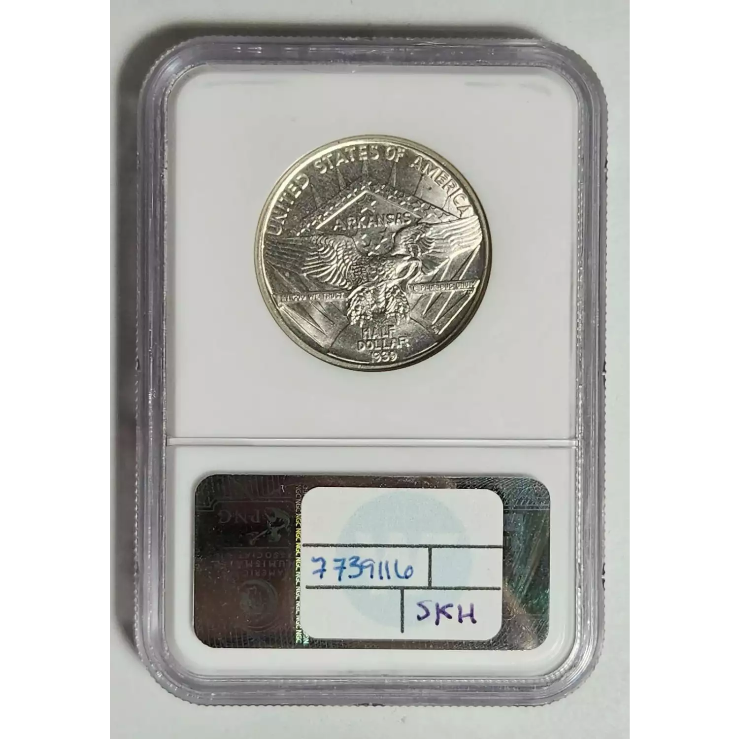 1939-S Classic Commemorative Arkansas Centennial NGC MS-65 ARKANSAS ...