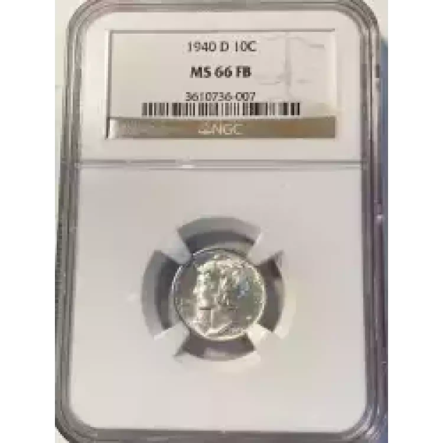 1940-D Mercury Dime NGC MS-66 FB - Bob Paul Rare Coins
