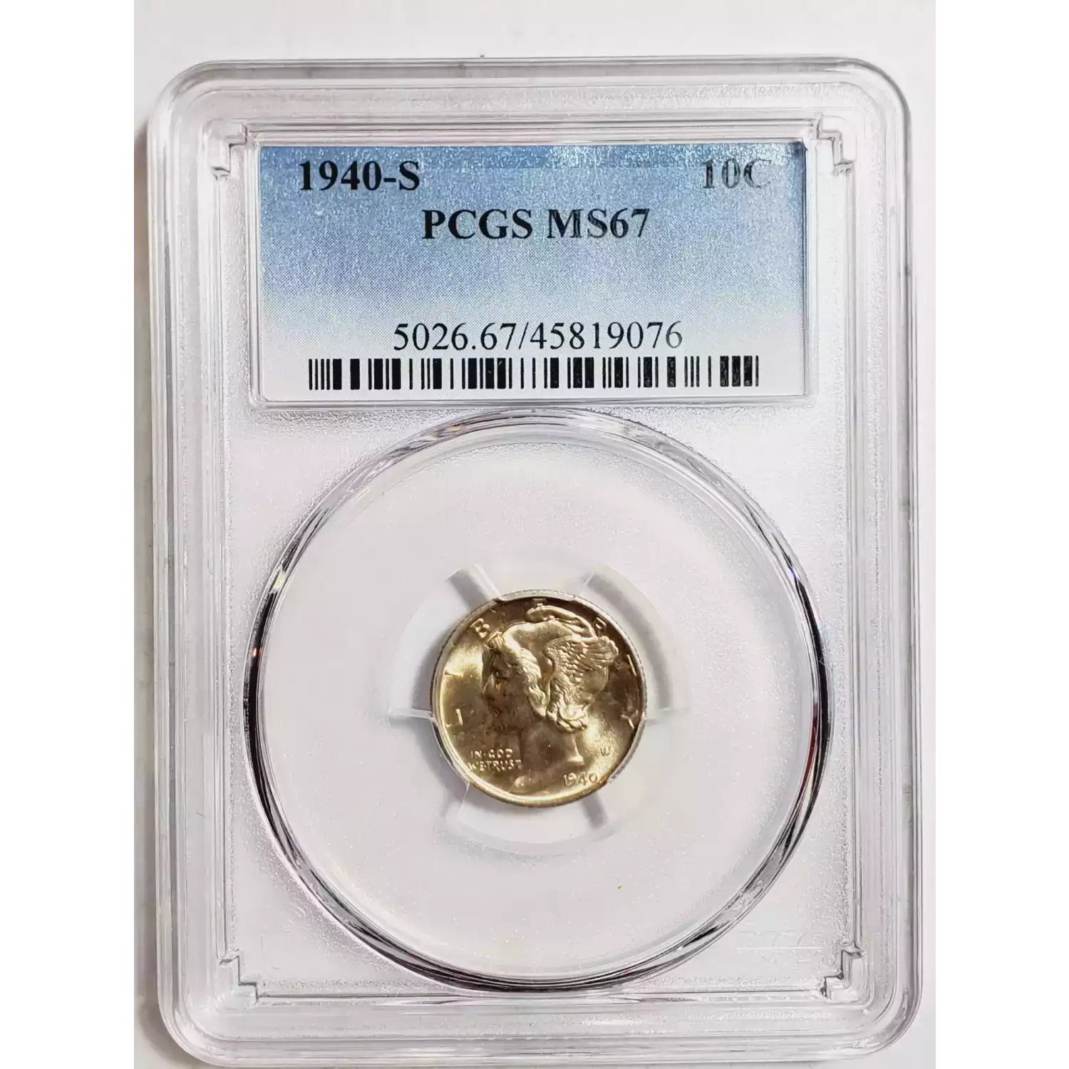 1940-S Mercury Dime PCGS MS-67 - Bob Paul Rare Coins