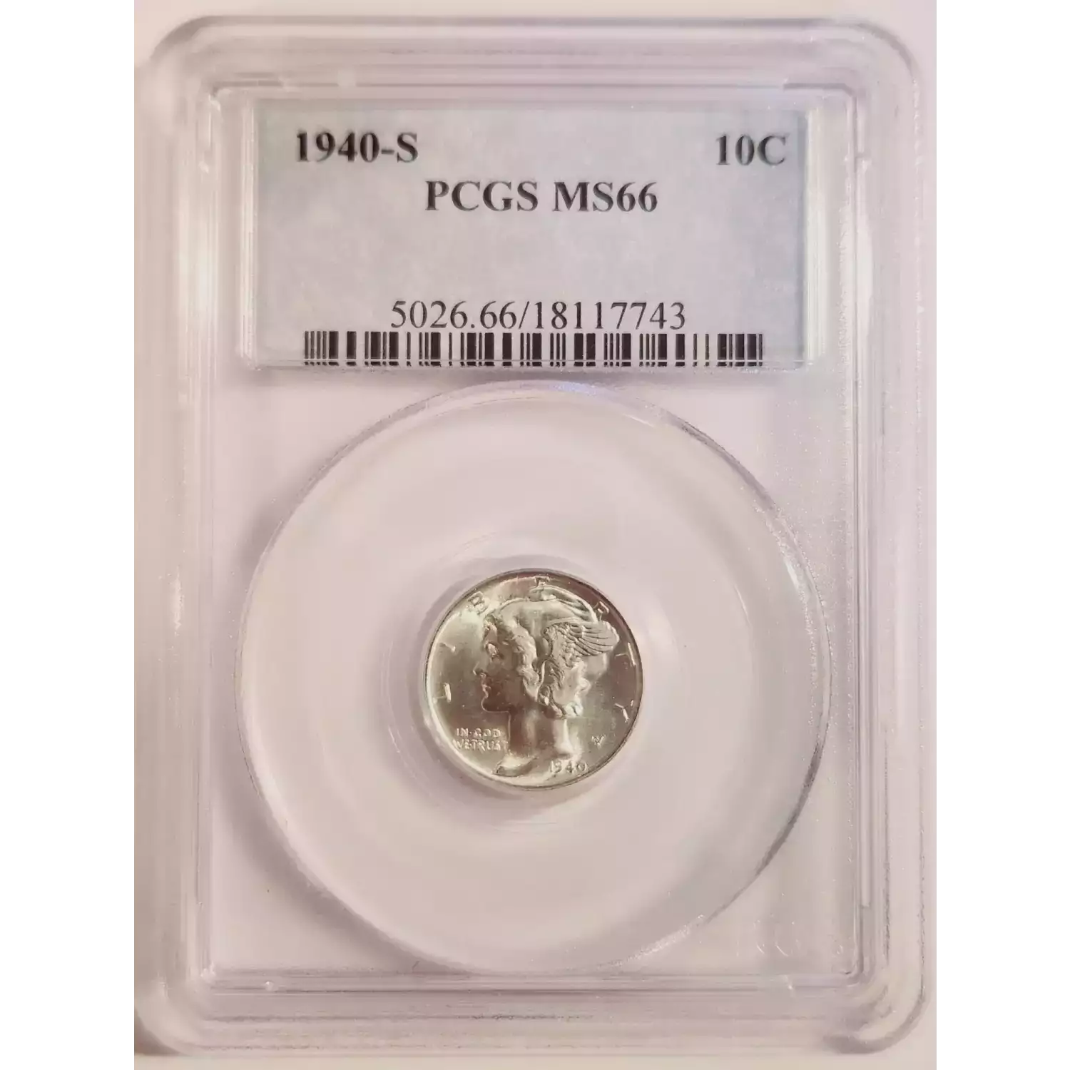 1940-S Mercury Dime PCGS MS-66 - Bob Paul Rare Coins