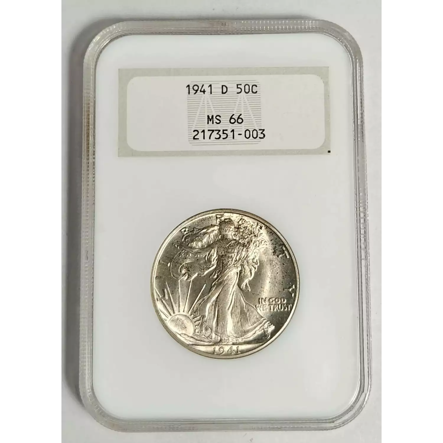 1941-D Walking Liberty Half Dollar NGC MS-66 - Bob Paul Rare Coins