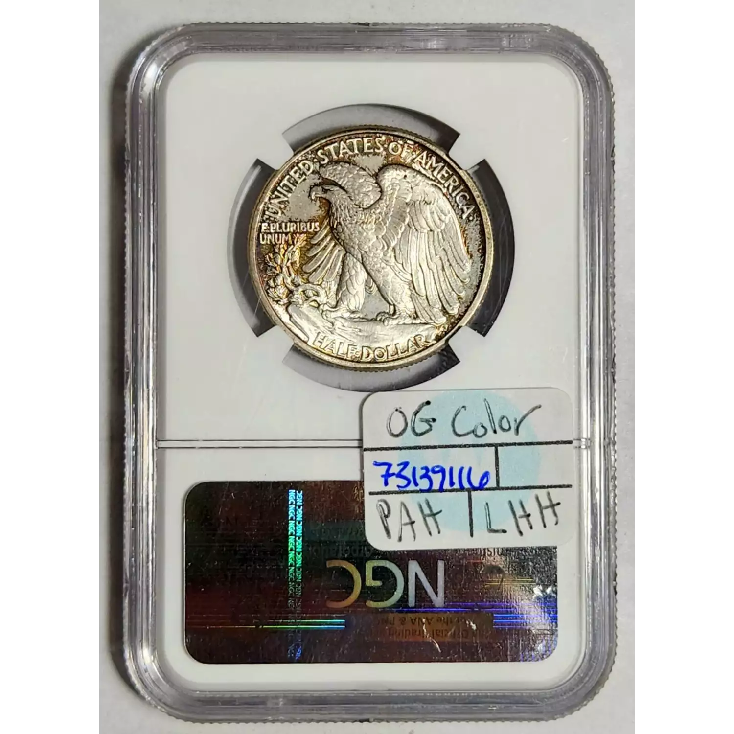 1941 Walking Liberty Half Dollar NGC MS-66 - ORIGINAL COLORS - Bob Paul Rare Coins
