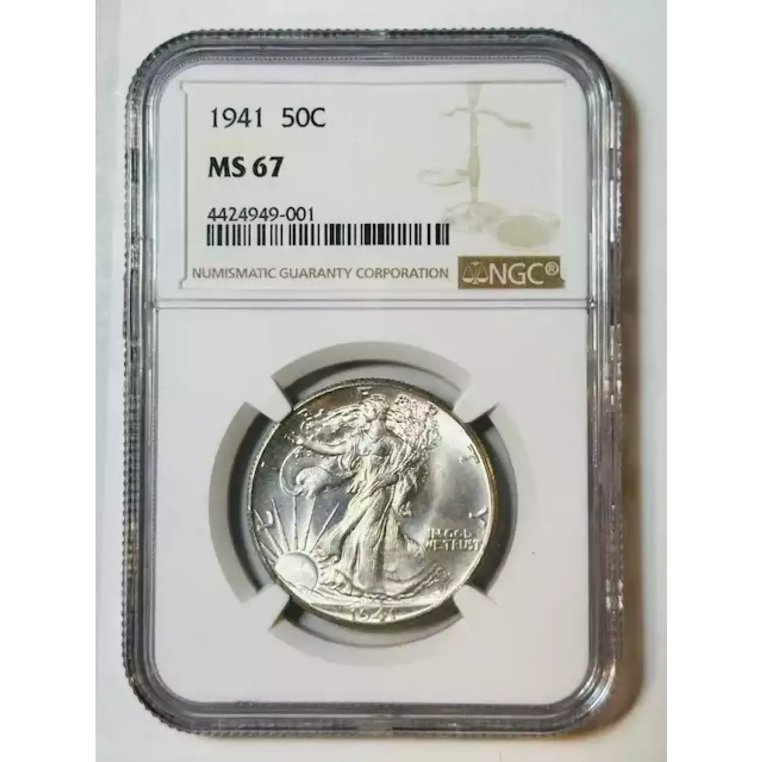 1941 Walking Liberty Half Dollar NGC MS-67 - Bob Paul Rare Coins