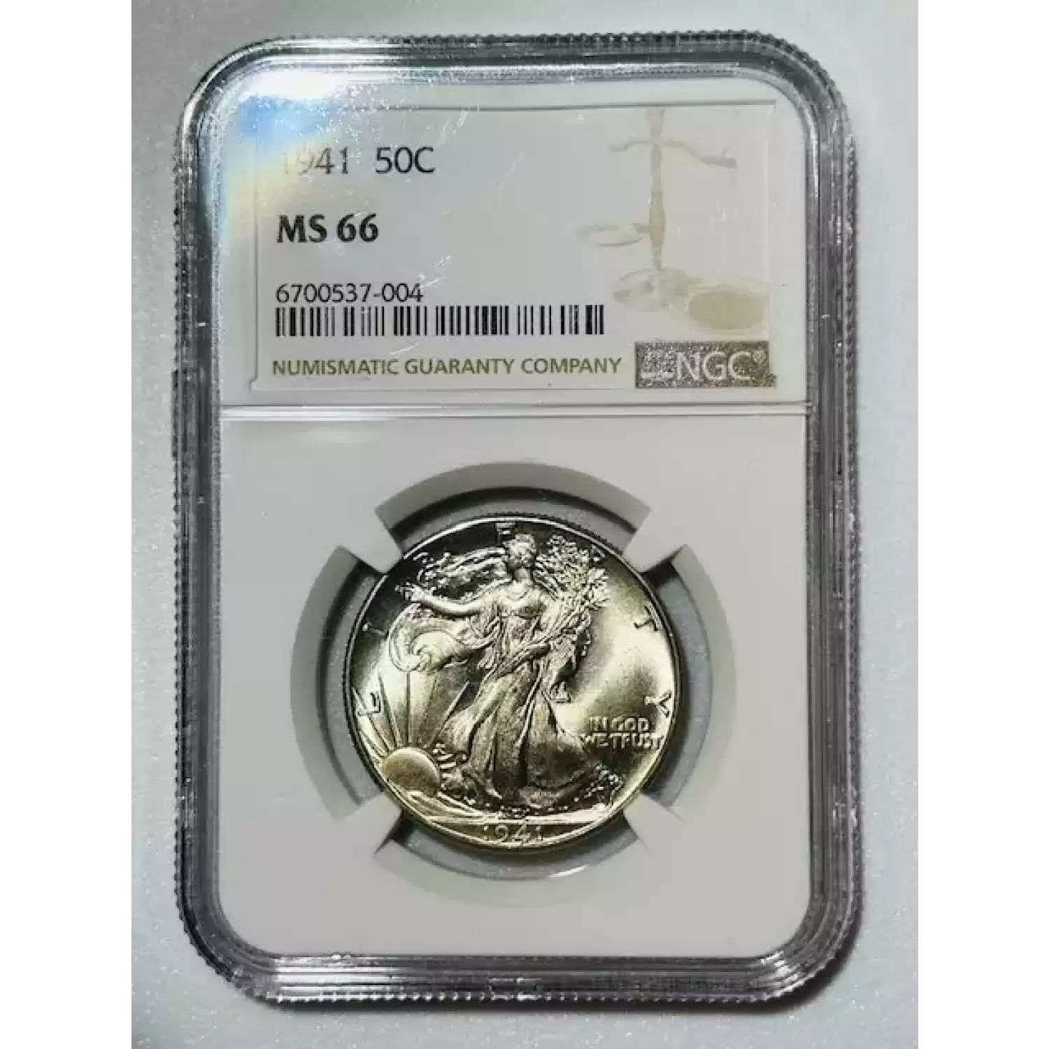 1941 Walking Liberty Half Dollar NGC MS-66 - Bob Paul Rare Coins