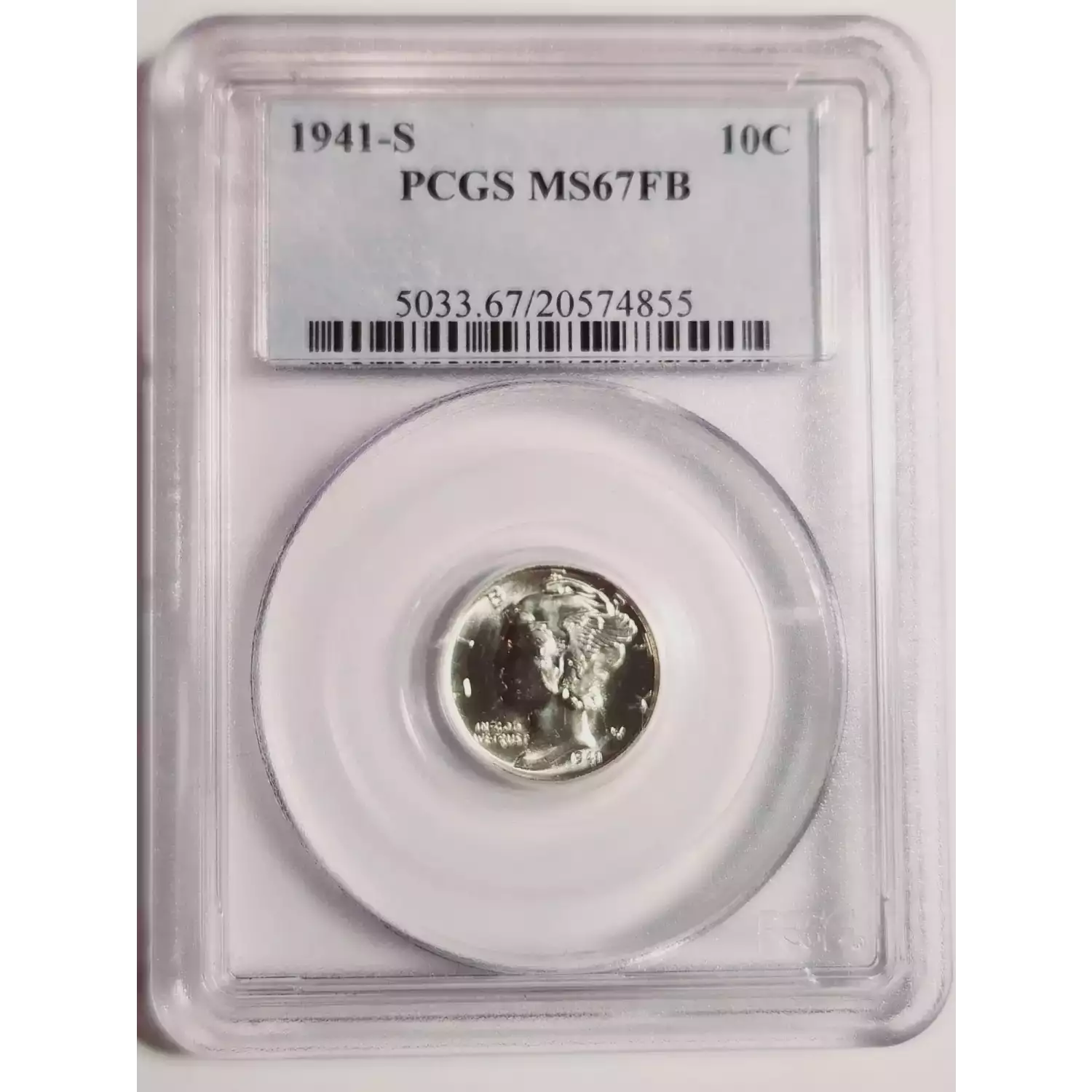 1941-S Mercury Dime PCGS MS-67 FB - Bob Paul Rare Coins