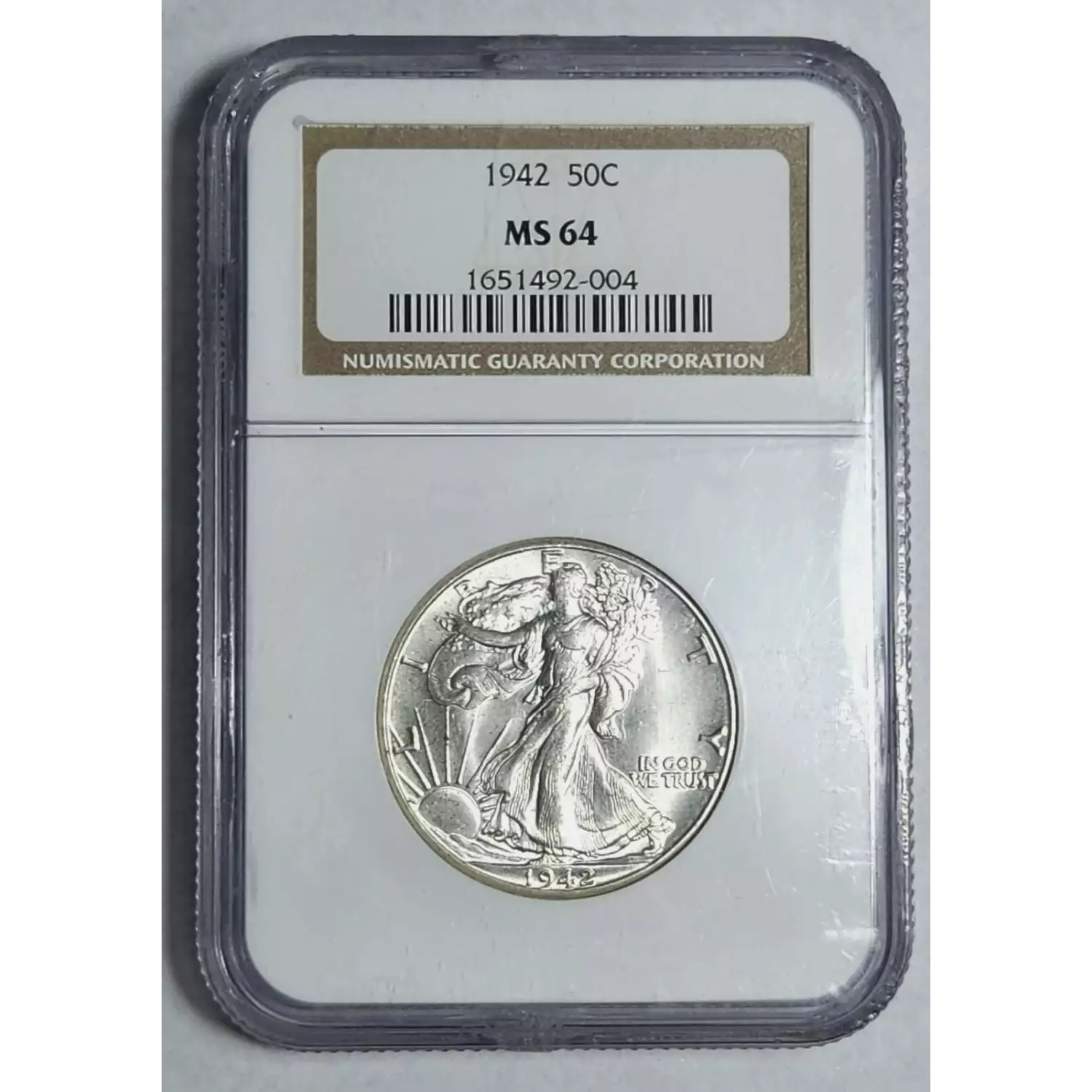 1942 Walking Liberty Half Dollar NGC MS-64 - Bob Paul Rare Coins