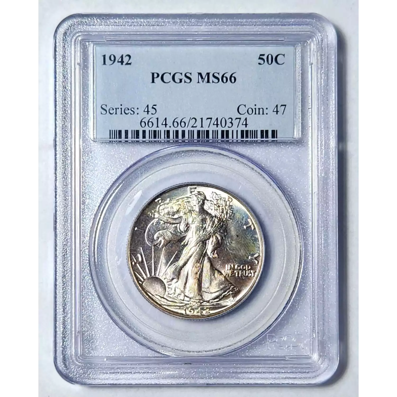1942 Walking Liberty Half Dollar PCGS MS-66 - Bob Paul Rare Coins