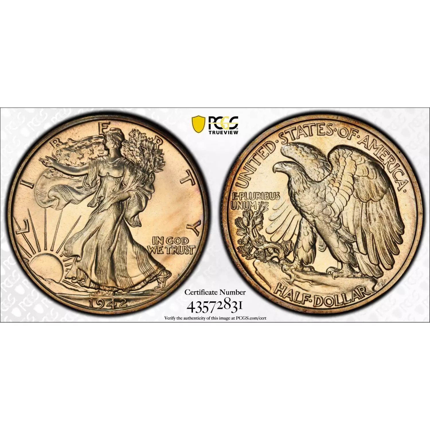 1942 Walking Liberty Half Dollar PCGS PR-64 CAC - Bob Paul Rare Coins
