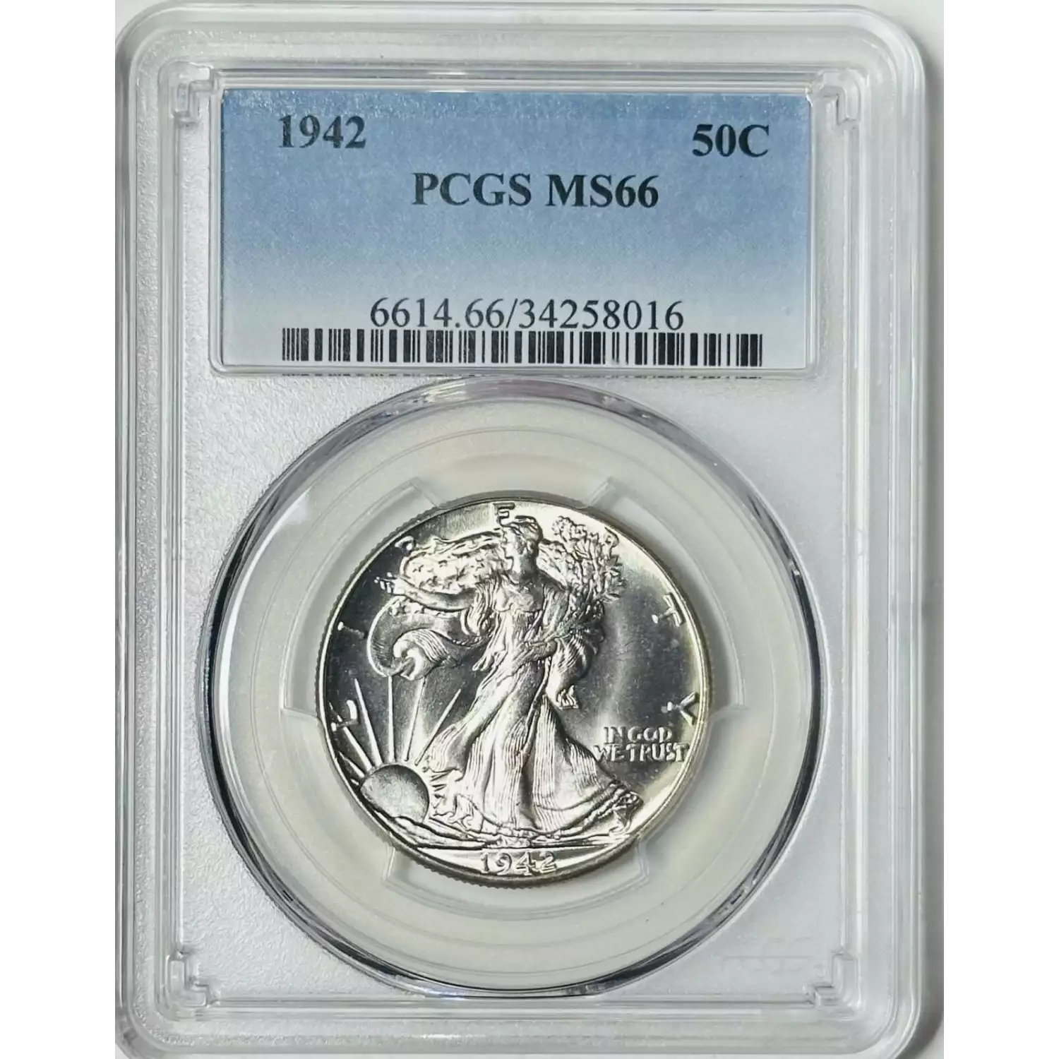 1942 Walking Liberty Half Dollar PCGS MS-66 - Bob Paul Rare Coins