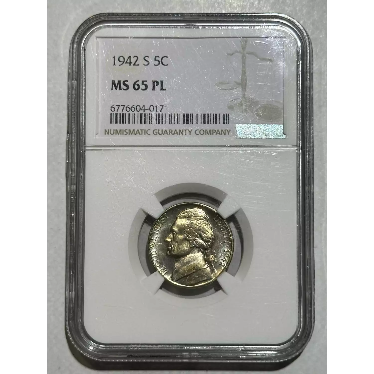 1942-S Nickel Jefferson NGC MS-65 PL - Bob Paul Rare Coins