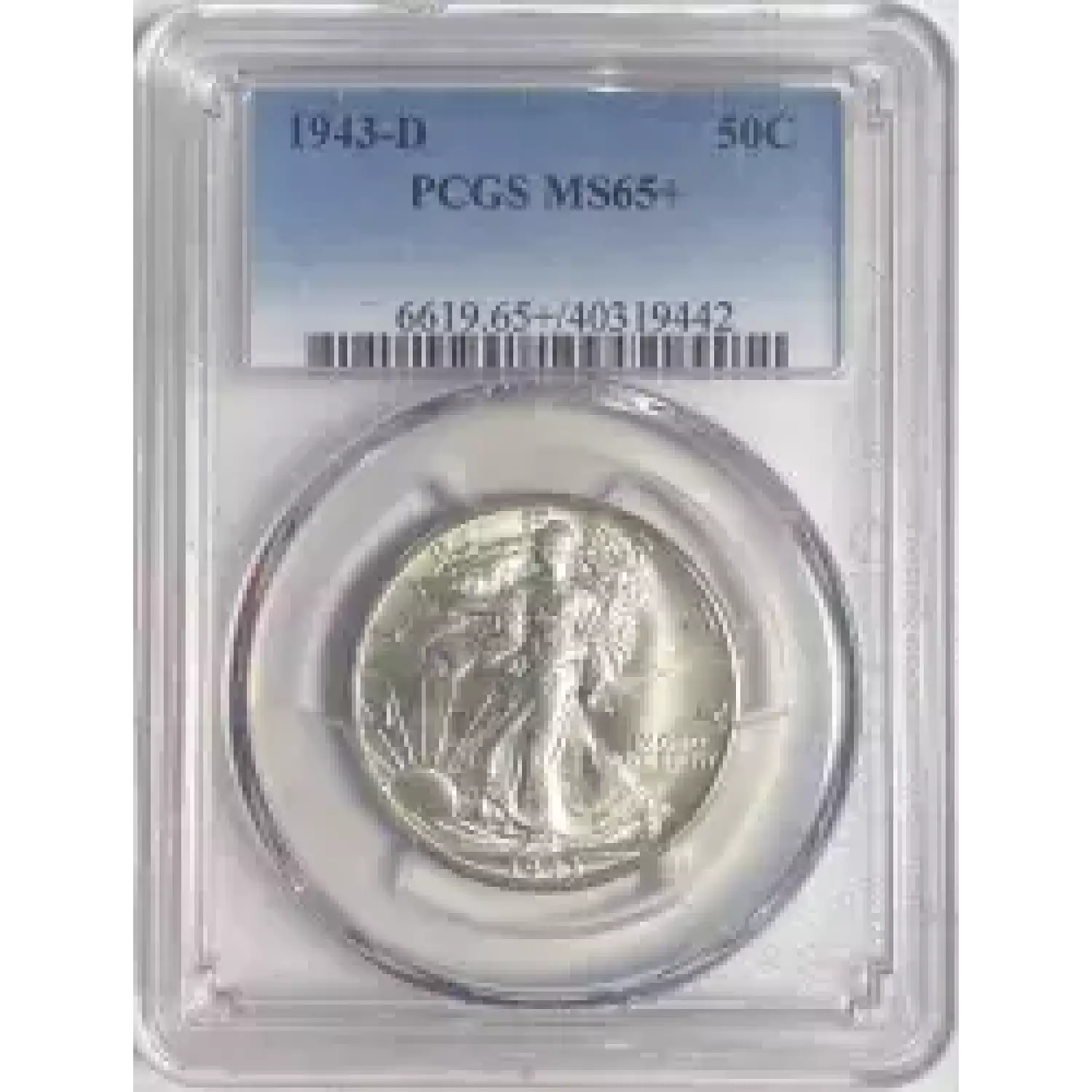 1943-D Walking Liberty Half Dollar PCGS MS-65+ - Bob Paul Rare Coins