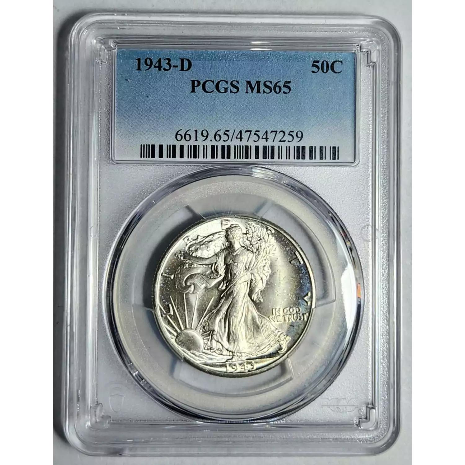 1943-D Walking Liberty Half Dollar PCGS MS-65 - Bob Paul Rare Coins