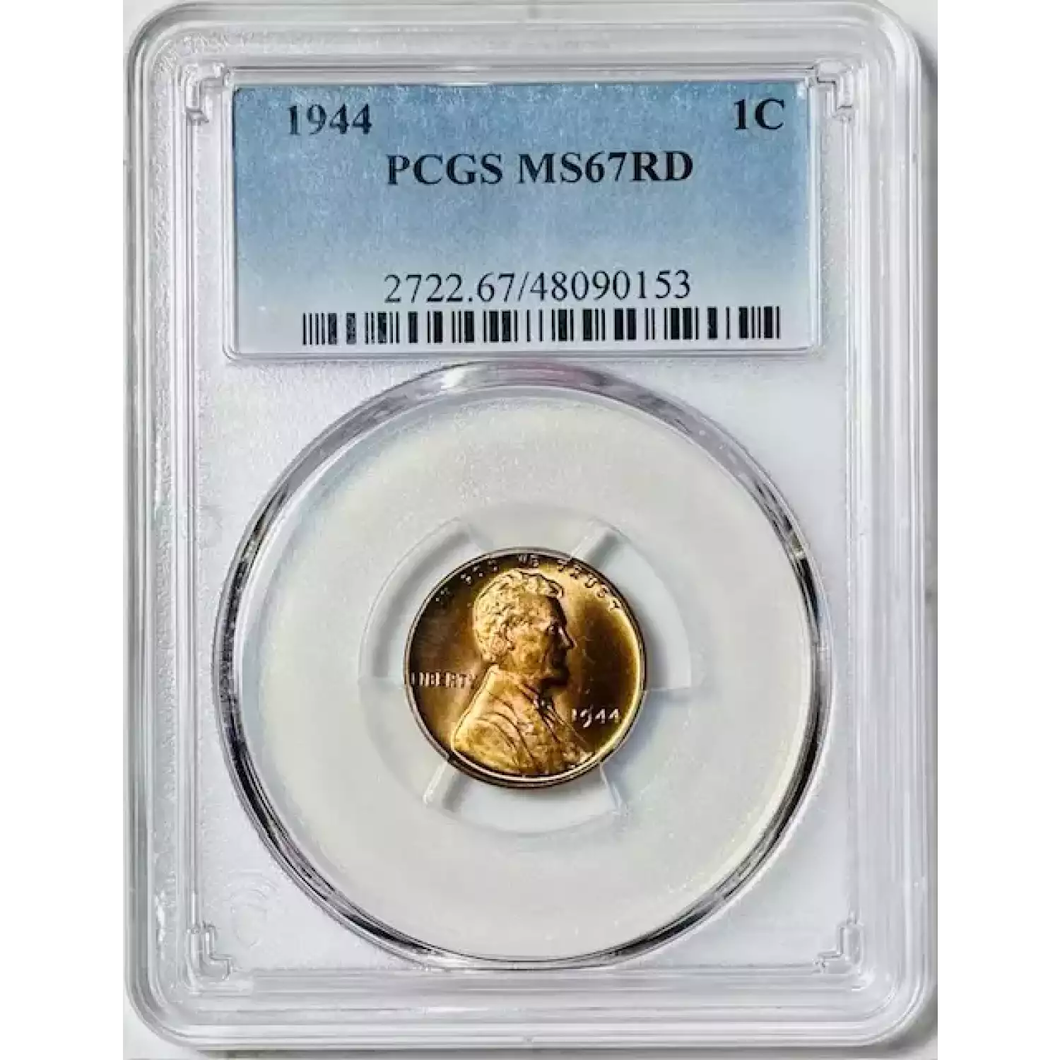 1944 Small Cents Lincoln, Wheat Ears Reverse PCGS MS-67 RD - Bob Paul ...