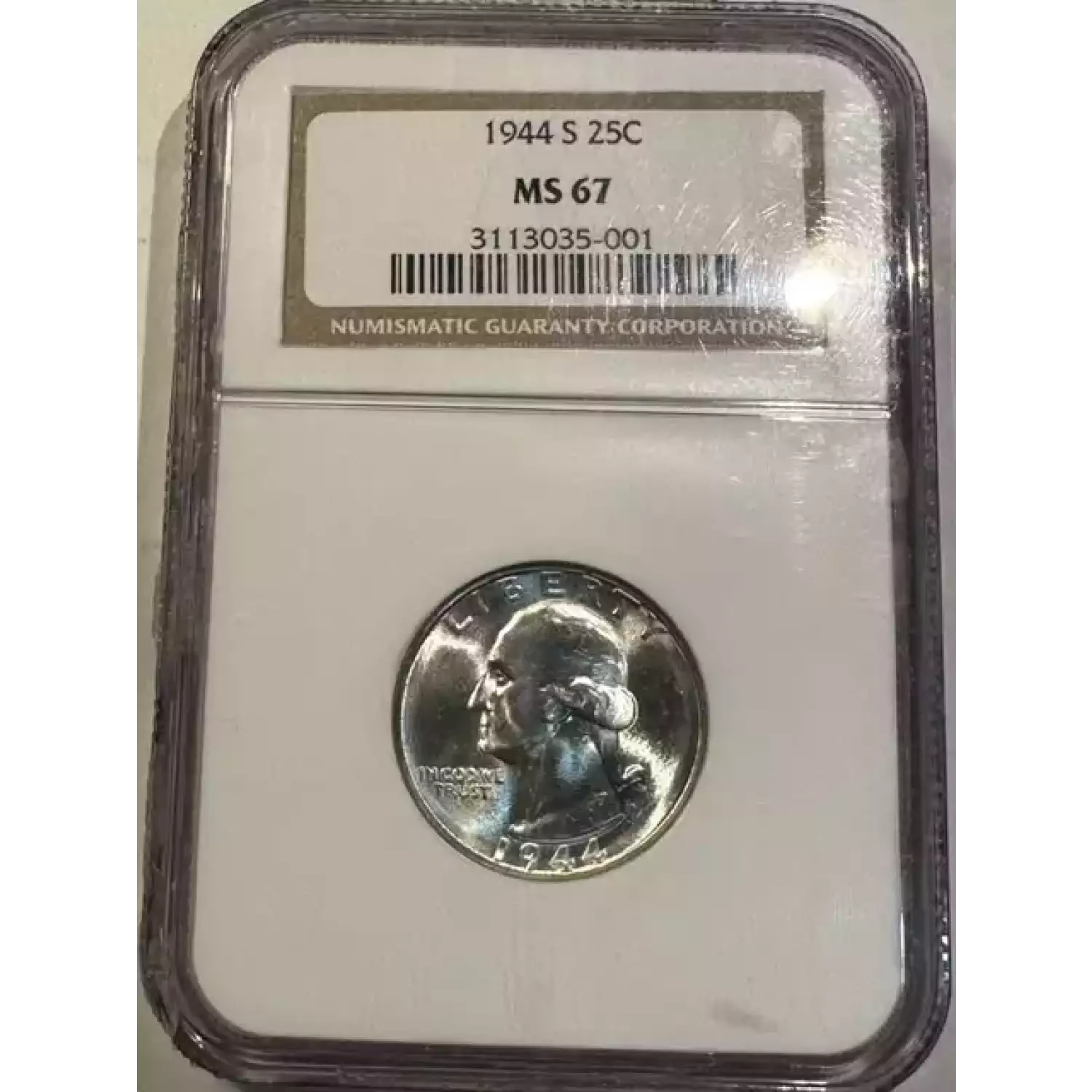 1944-S Washington Quarter NGC MS-67 - Bob Paul Rare Coins
