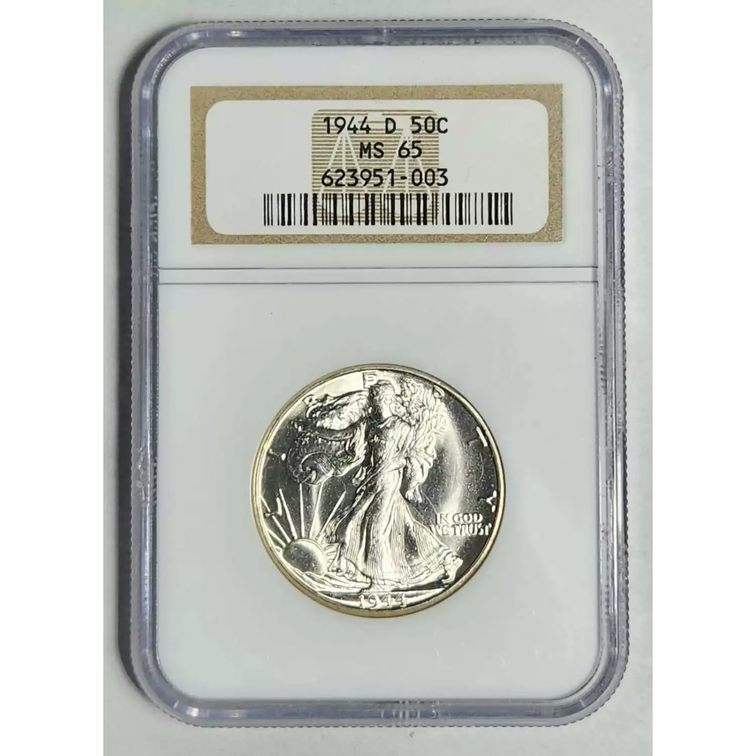 1944-D Walking Liberty Half Dollar NGC MS-65 - Bob Paul Rare Coins