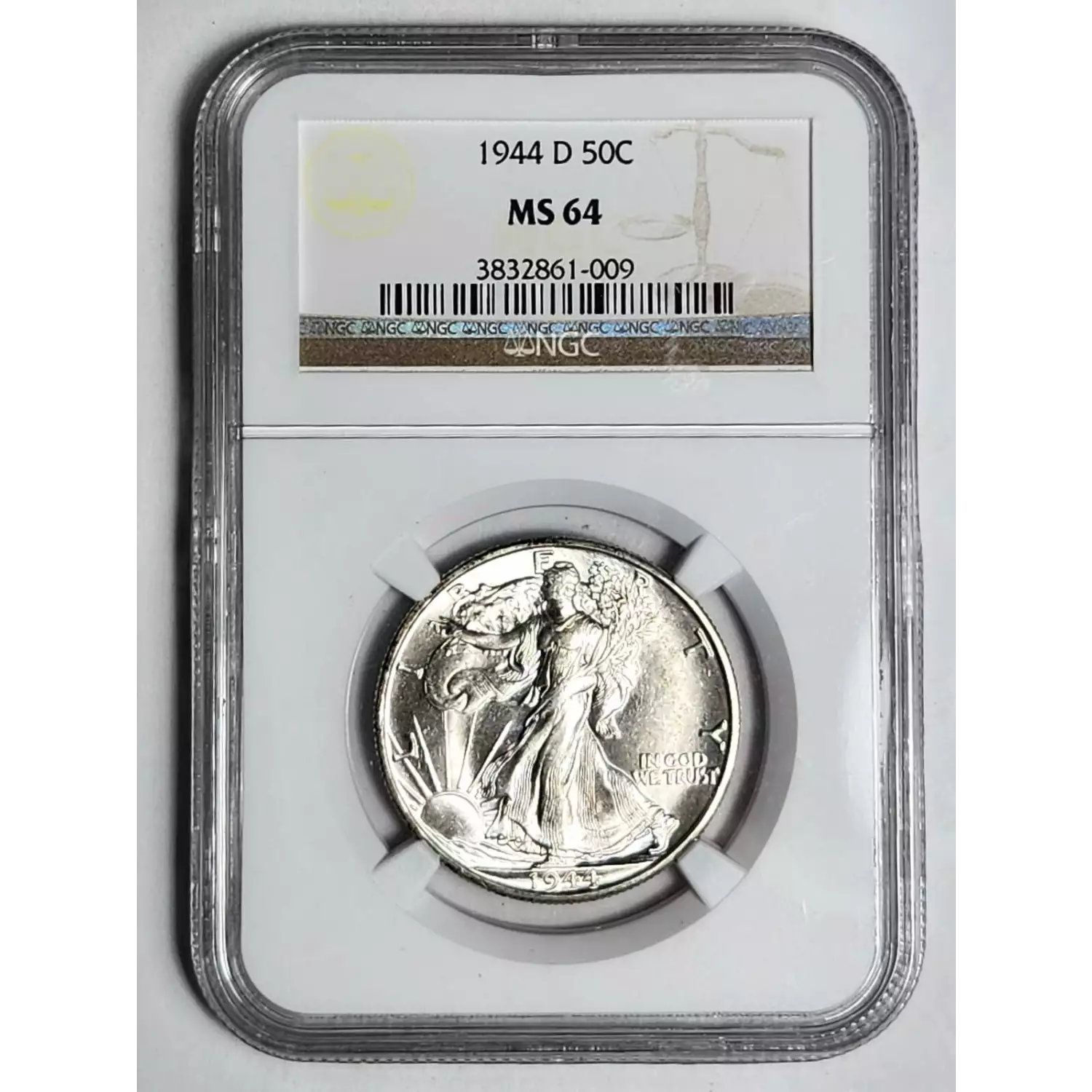 1944-D Walking Liberty Half Dollar NGC MS-64 - Bob Paul Rare Coins